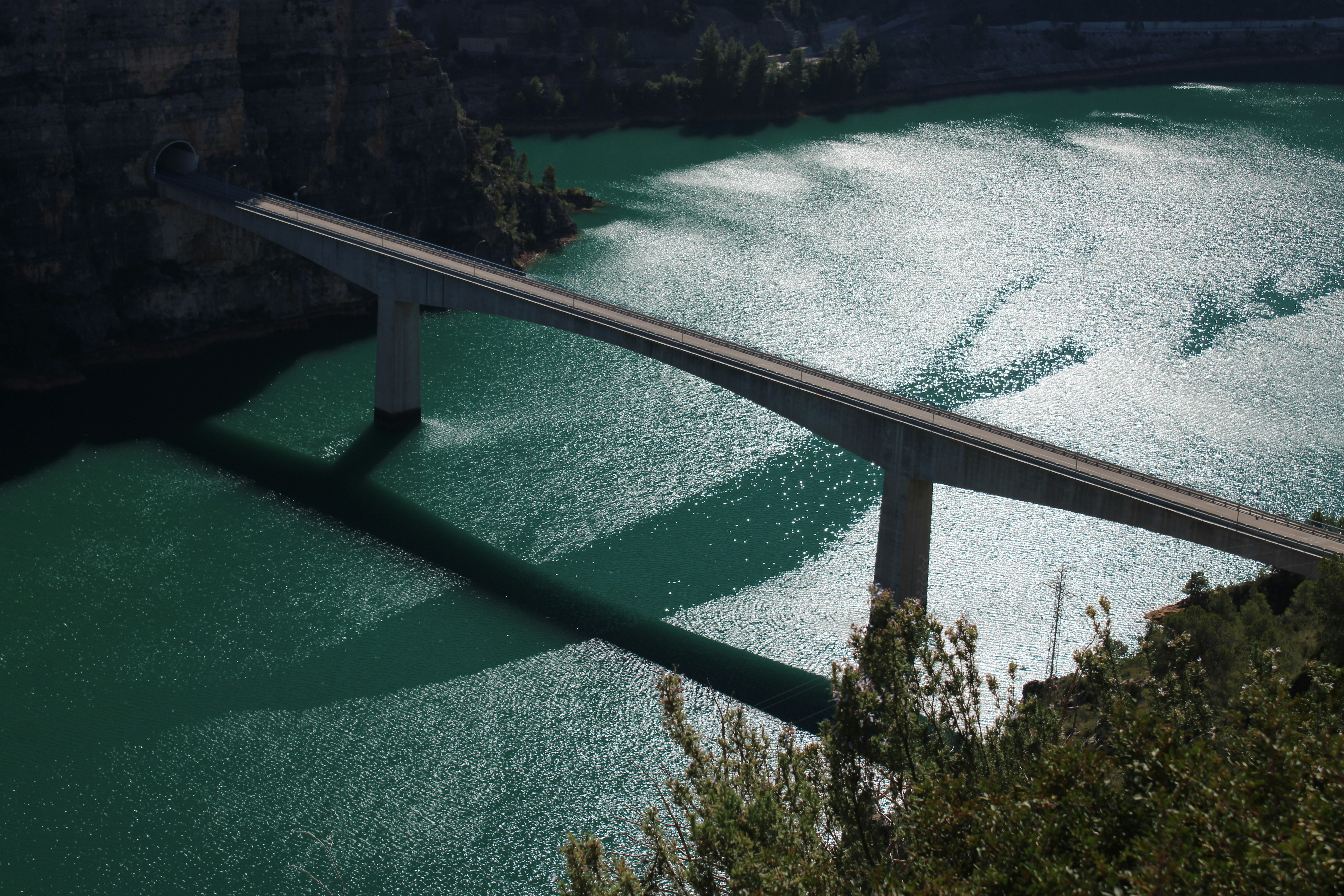 Symphony of Shadows: Bridge Over Emerald Waters