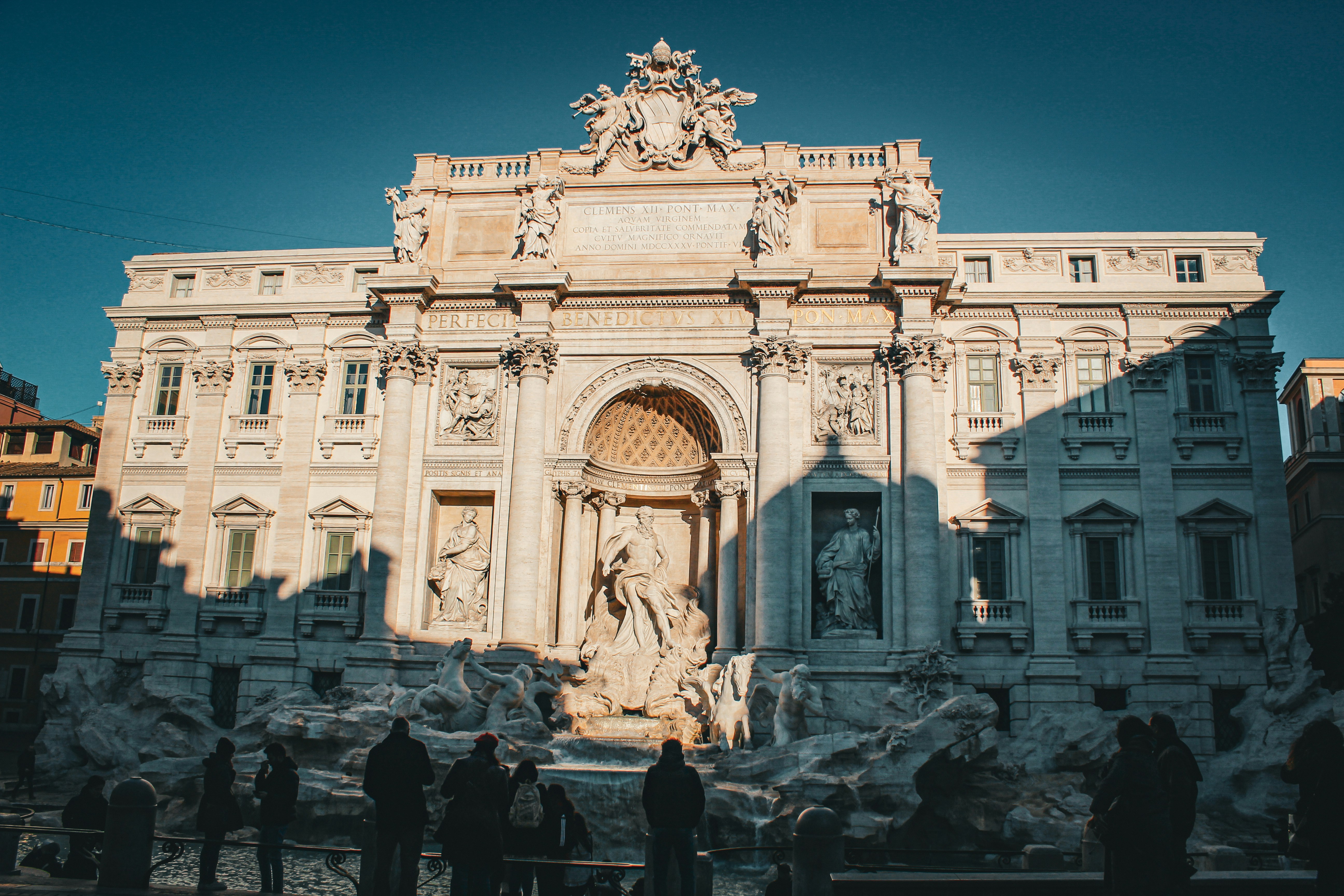 Sunlit Reverence at Trevi
