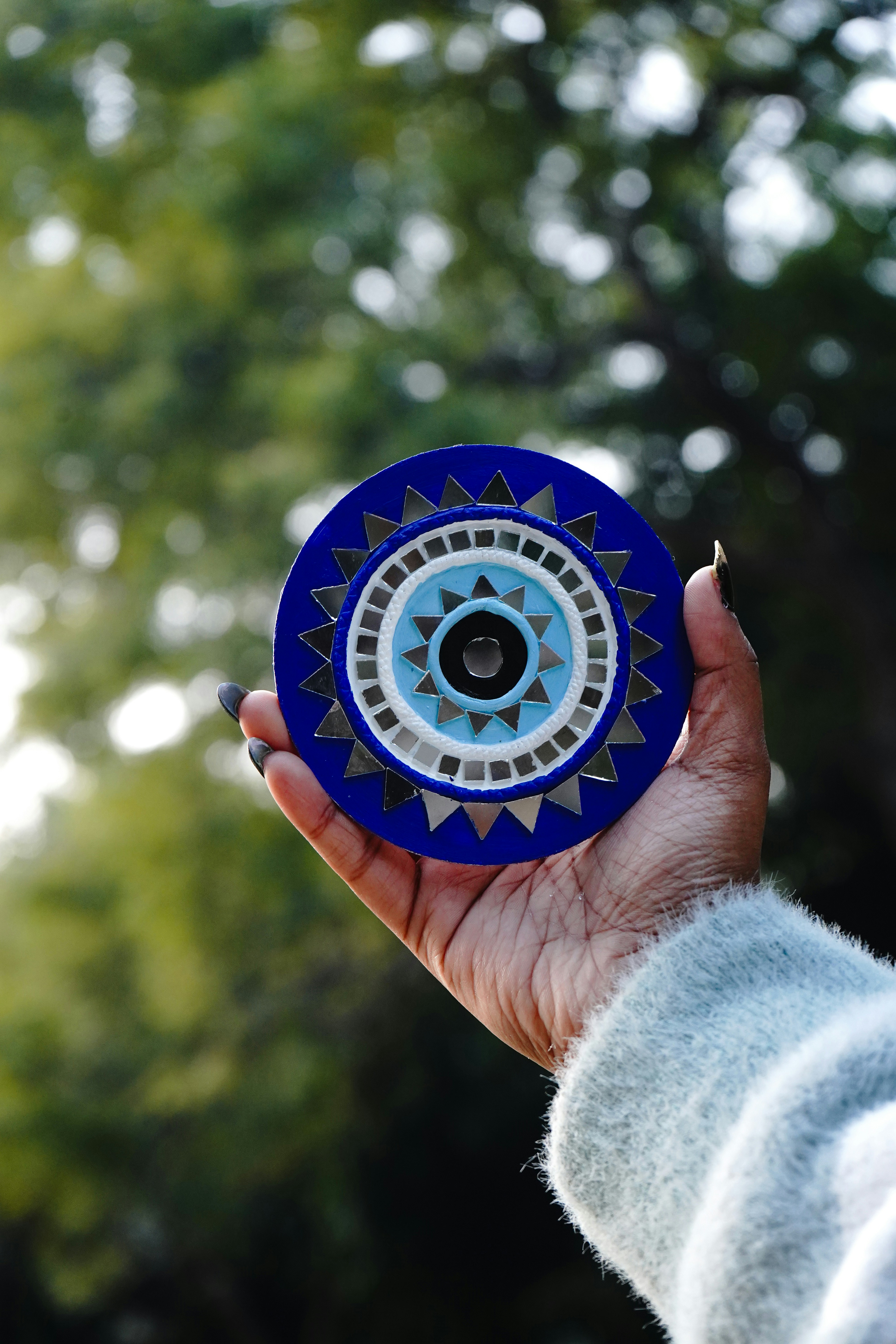 Cerulean Mandala: A Handful of Pattern and Light