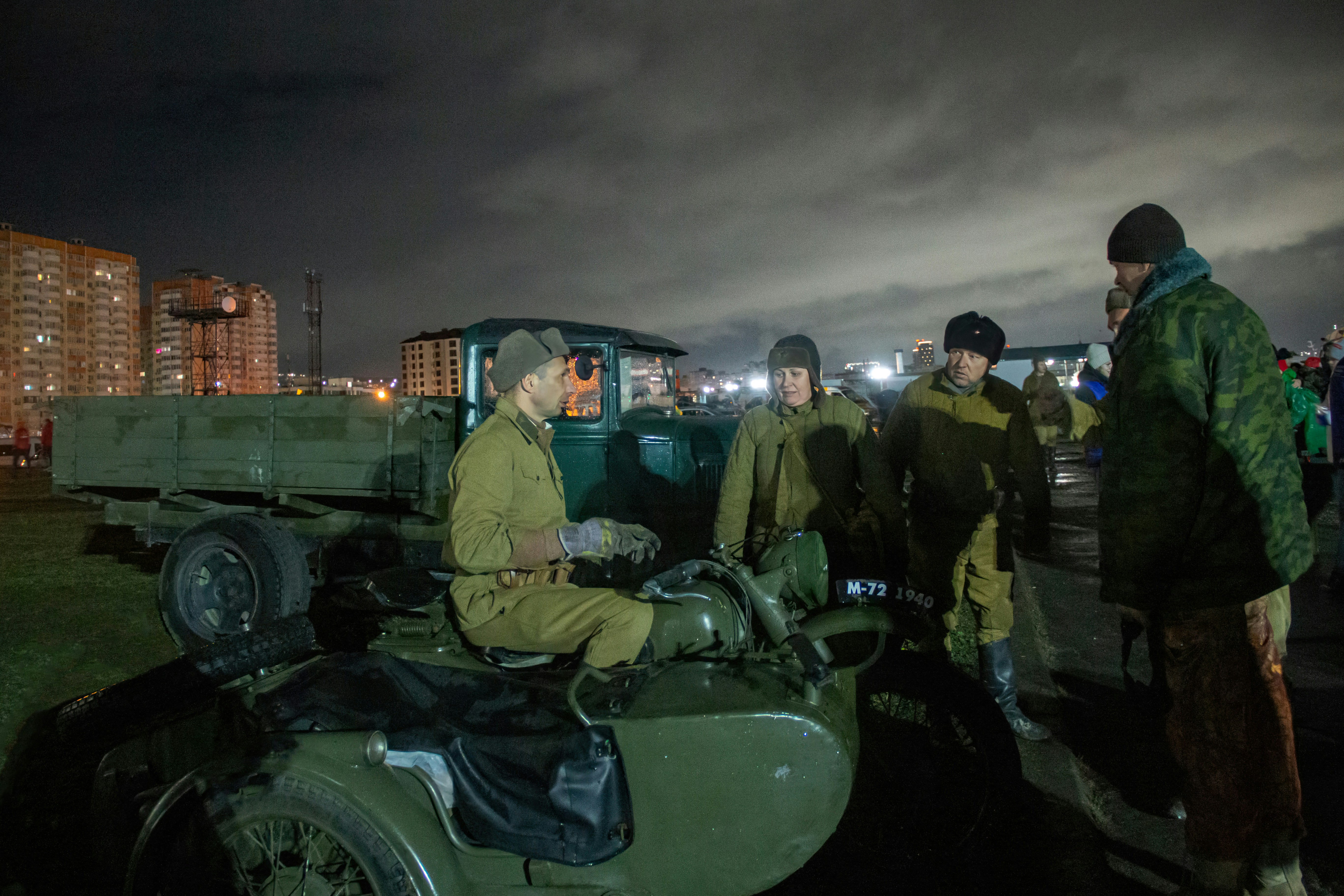 Midnight Muster by the Sidecar: Echoes of Green and Steel