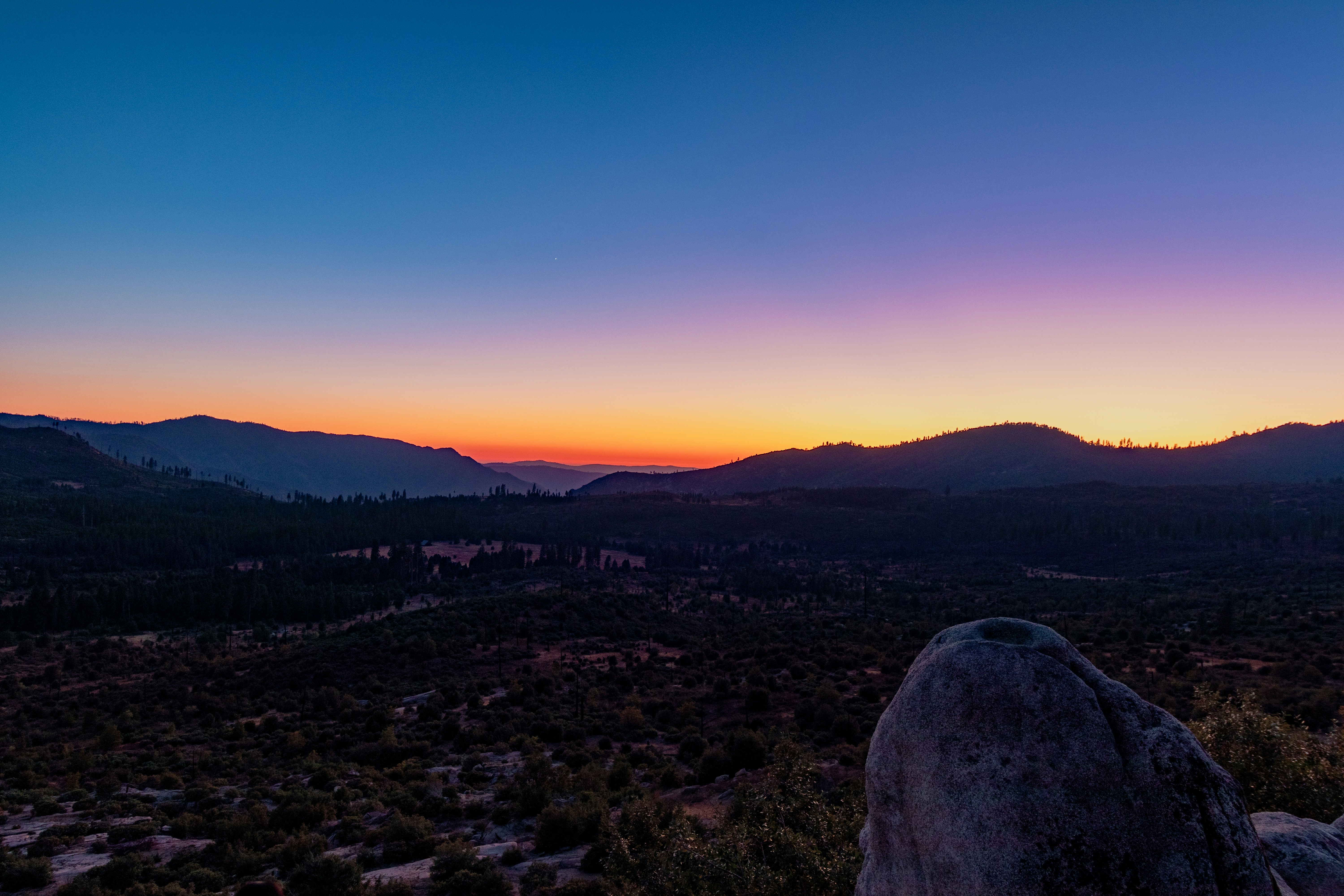 Twilight Glow Over Tranquil Valleys