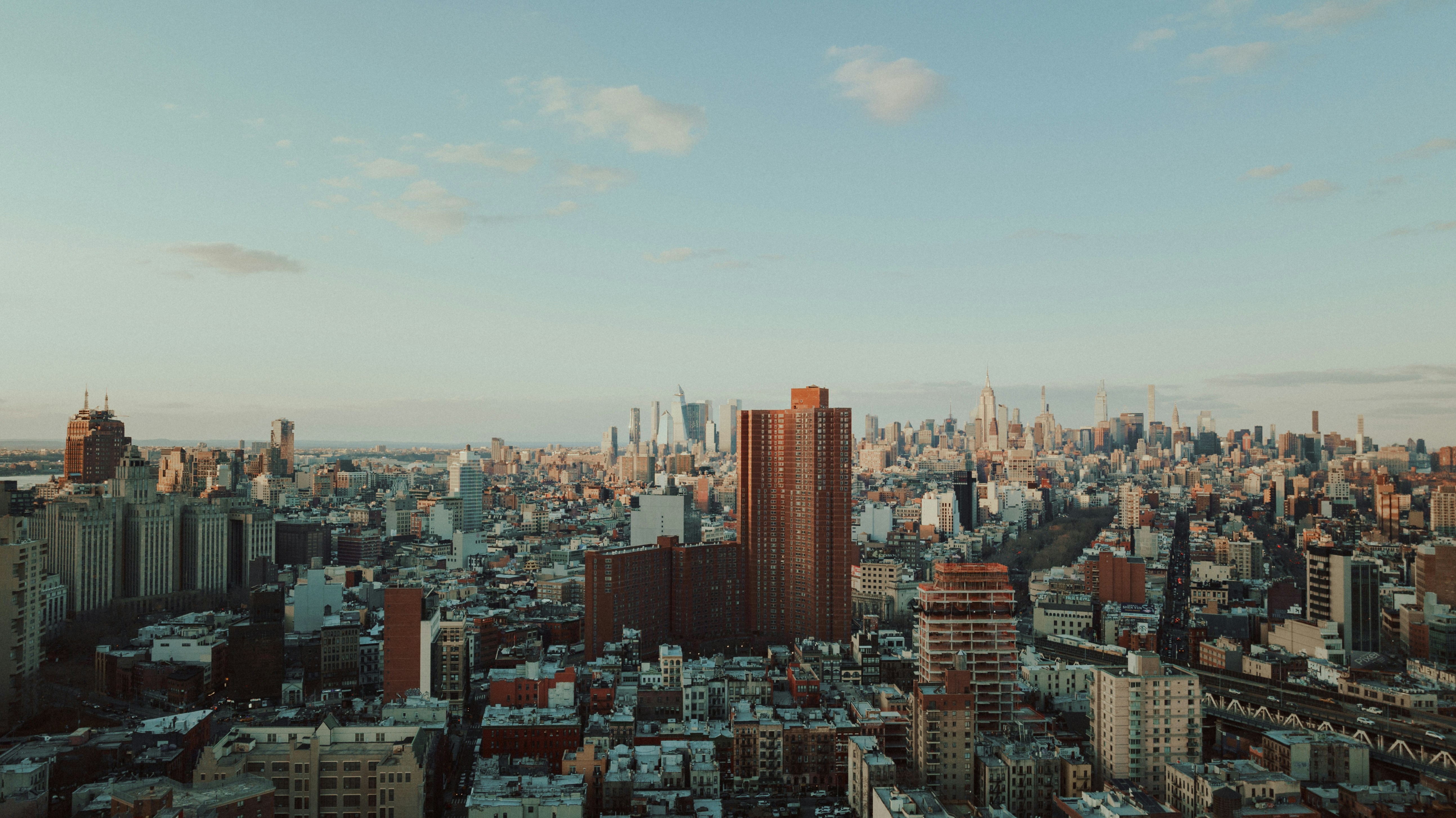 An aerial view of a city with tall buildings photo – Free Tribeca Image ...