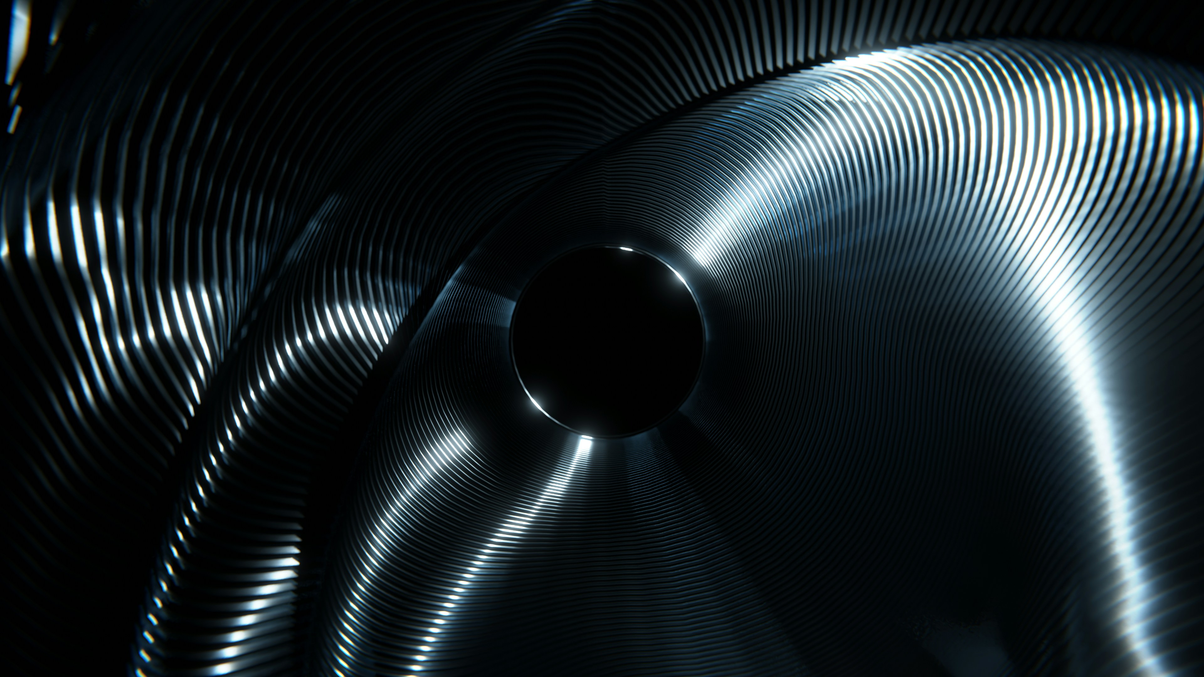 A close up of a shiny metal object photo – Free Background Image on ...