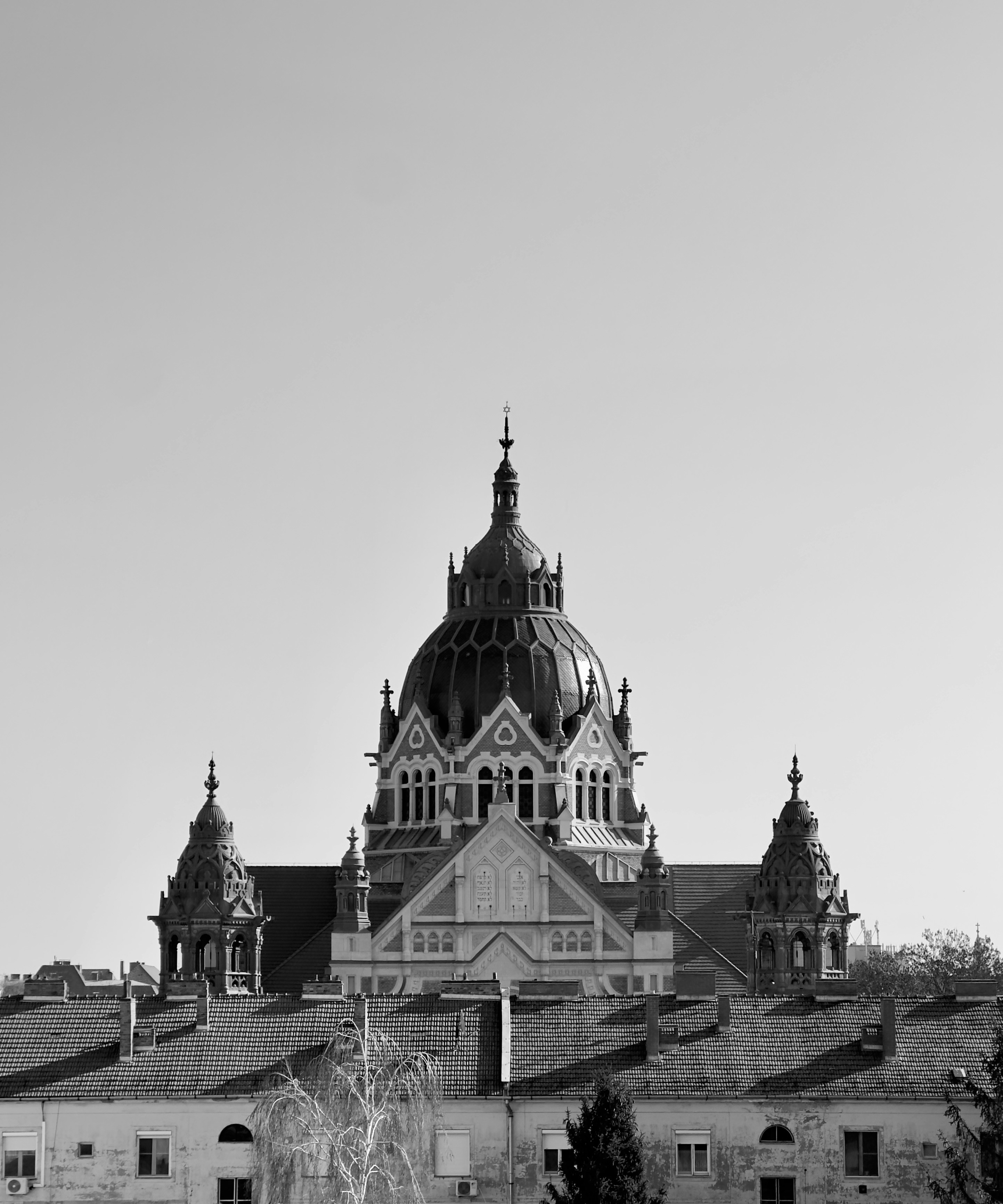 Dome Among the Gables: Cathedral Crowned by City Rooftops