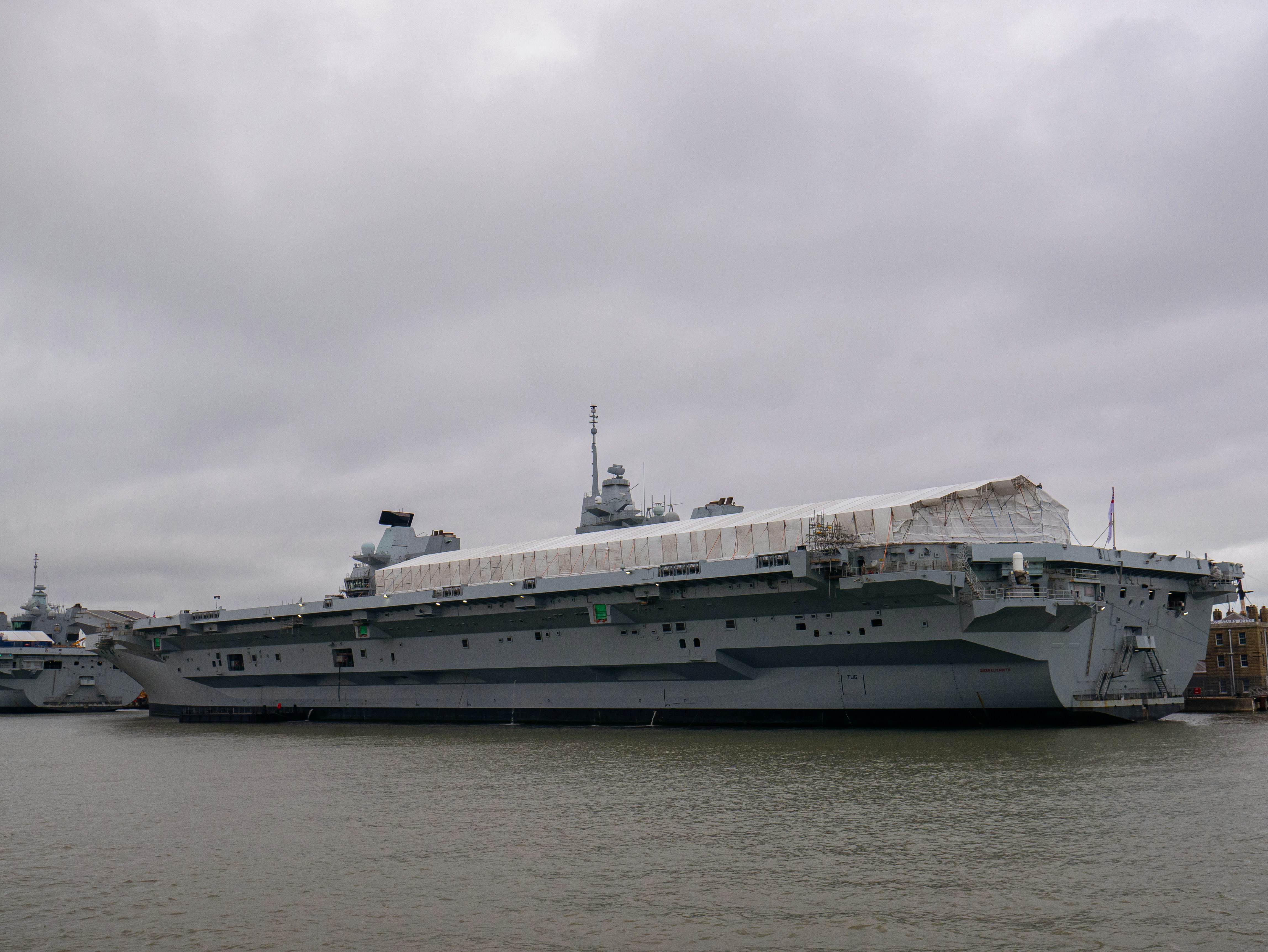 Silent Sentinel: The Aircraft Carrier in Waiting