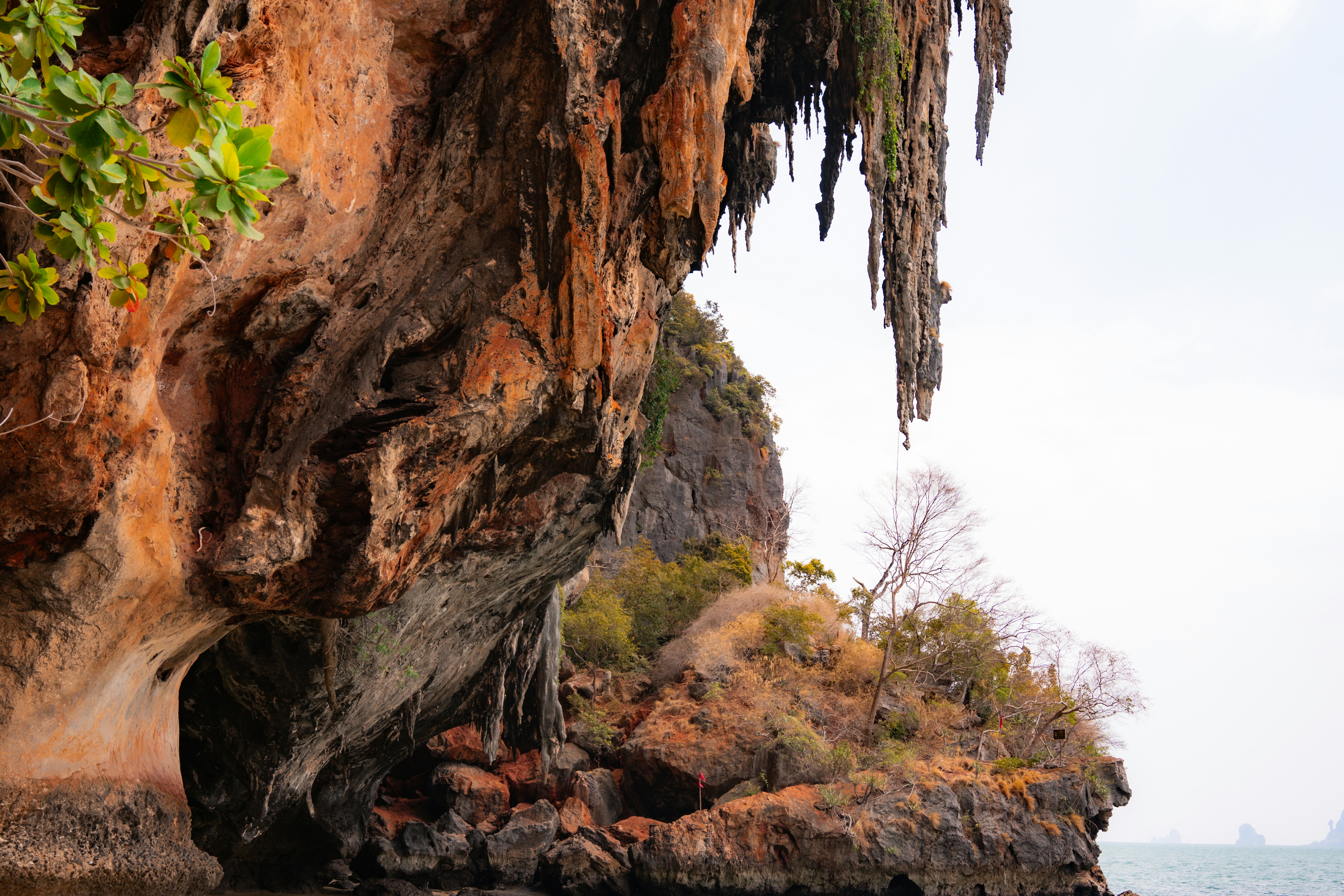 Stalactite Promontory at the Sea's Edge