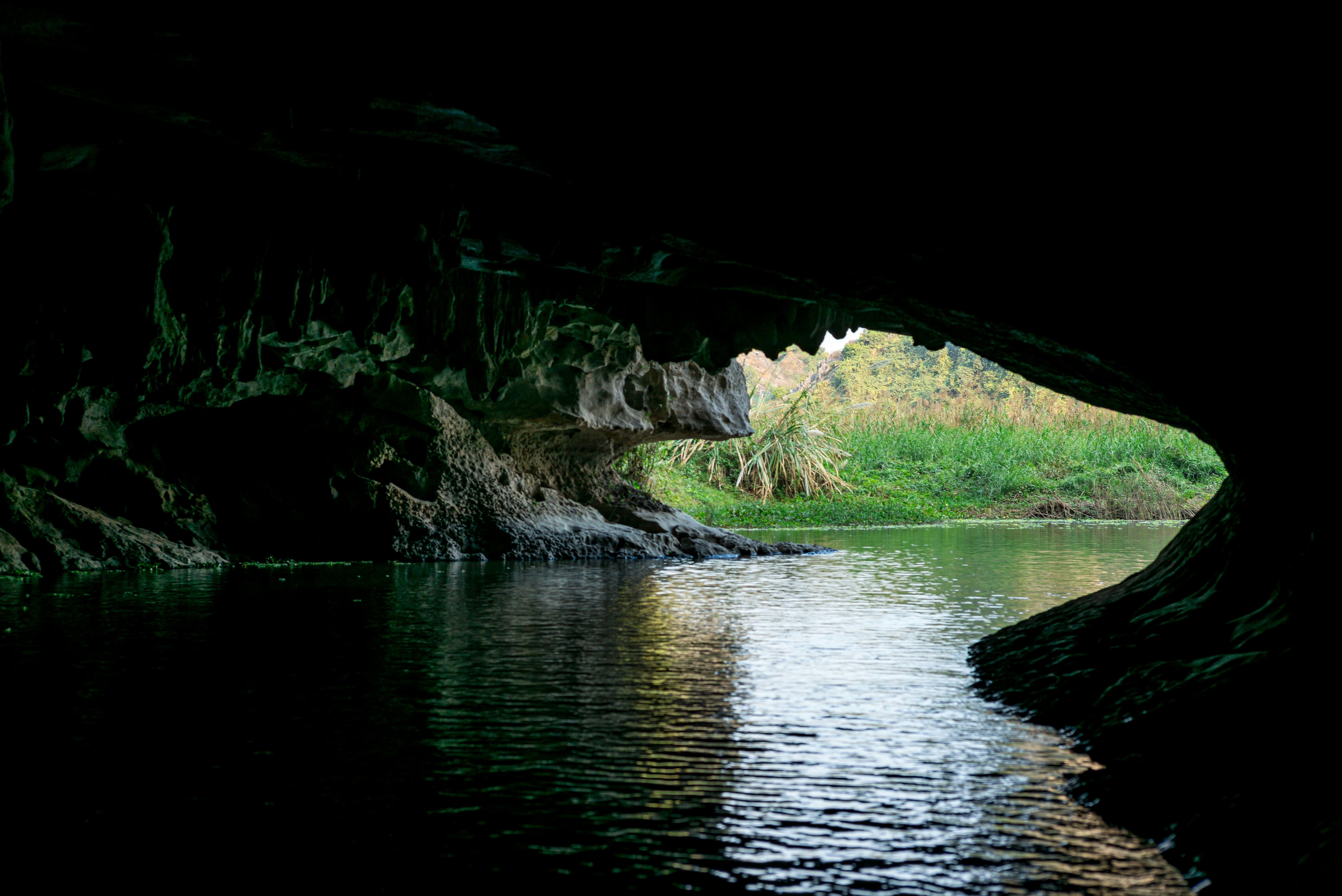 Glimpse of Light Through the Cave