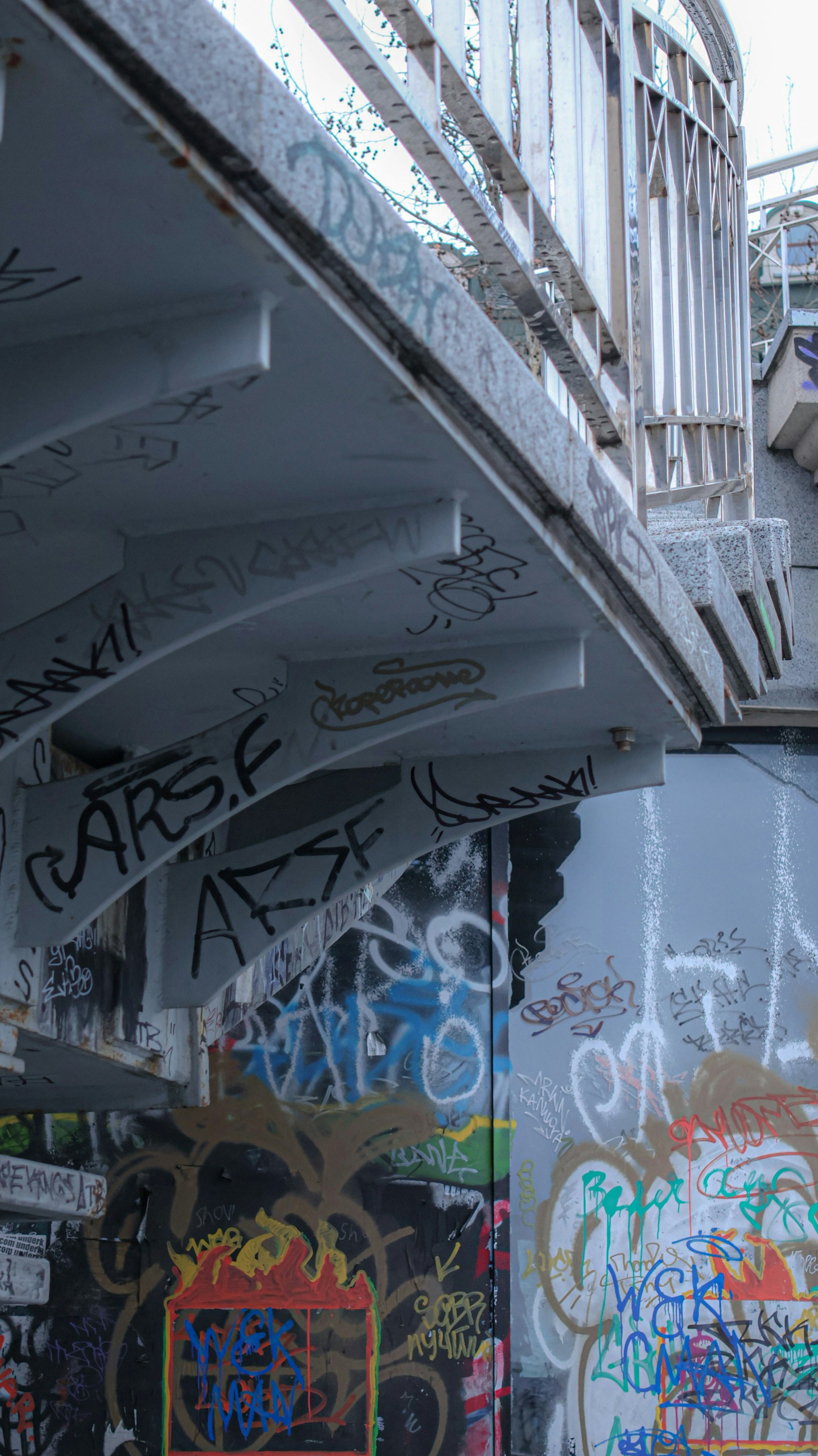 A bunch of graffiti on the side of a building photo – Free Киев Image ...