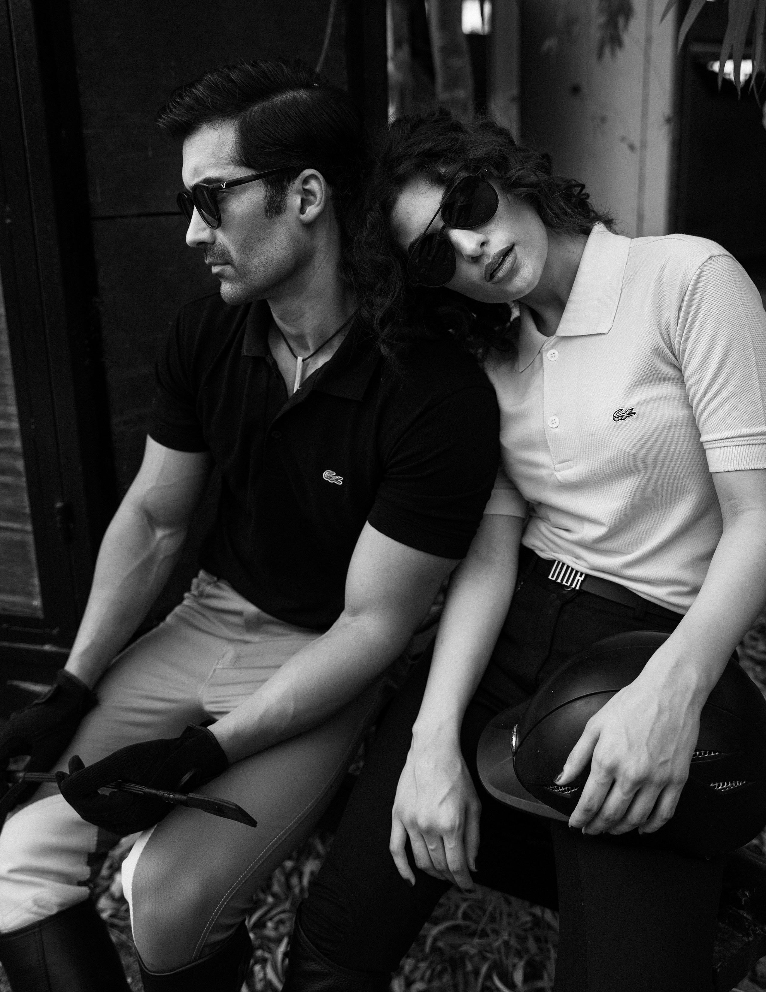 Monochrome Moment: Quiet Bond of City Riders