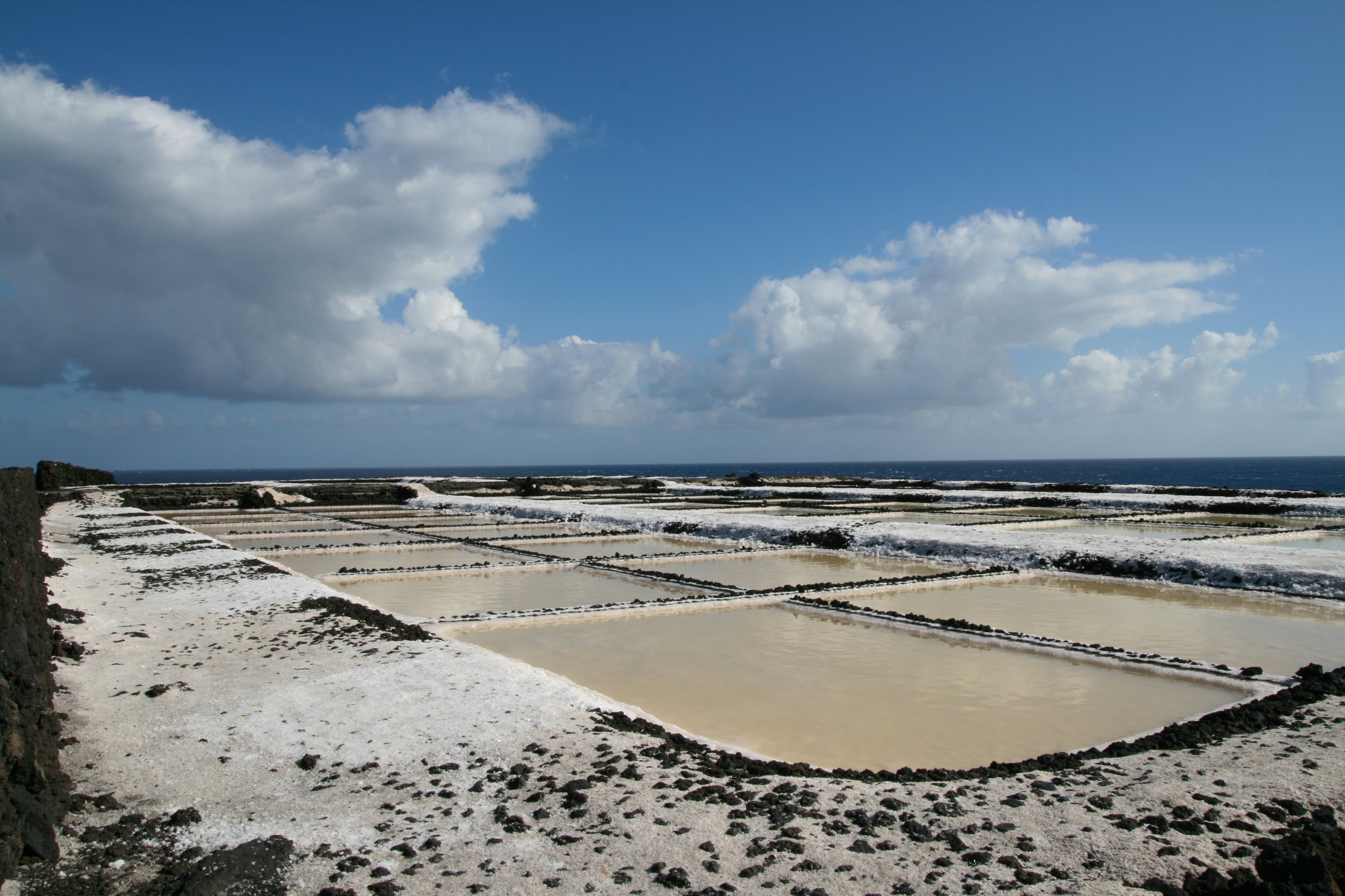 Coastline Salt Flats under Wide Atlantic Calm