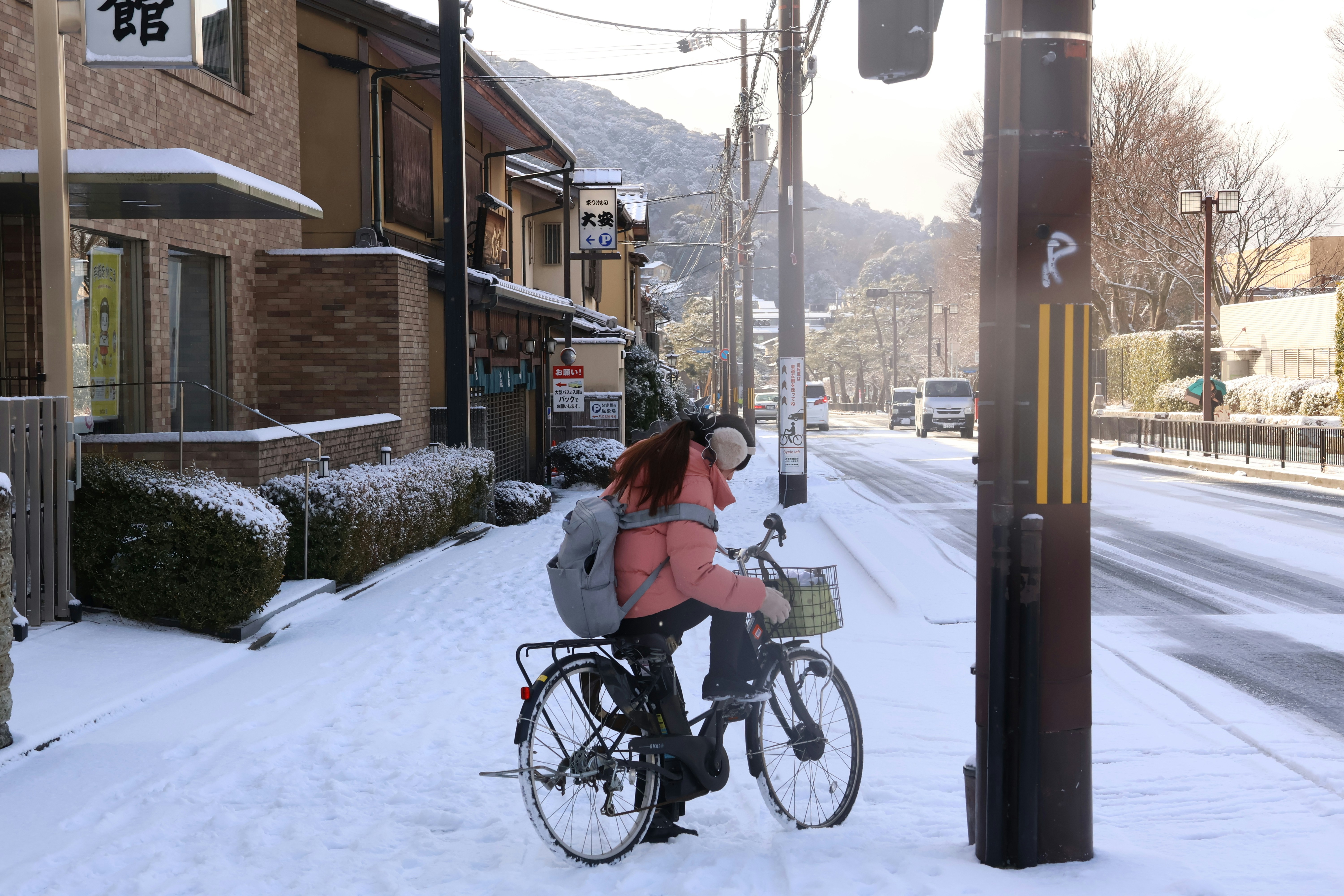 Winter Ride Through Quiet Streets
