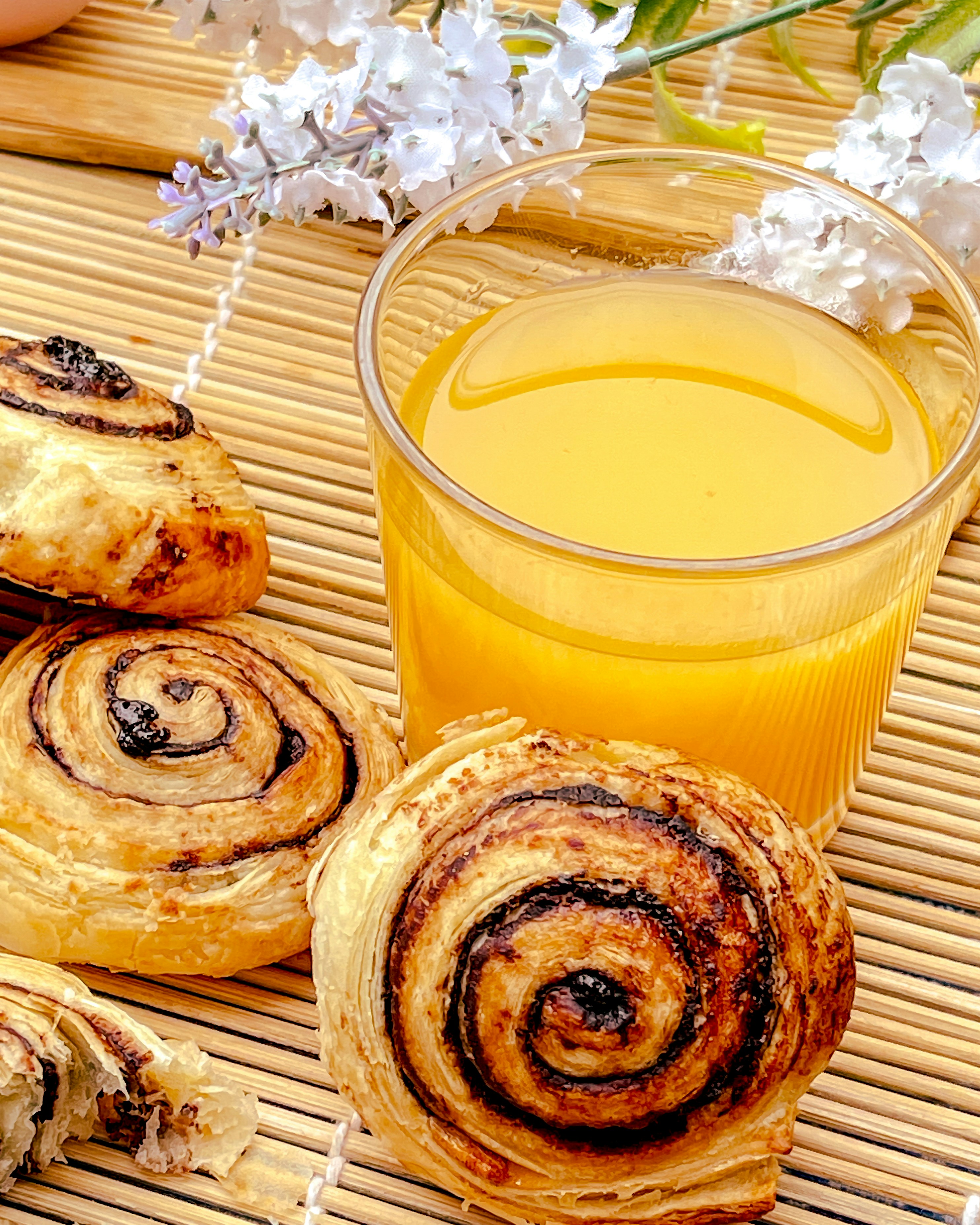 homemade cookies with jam and juice