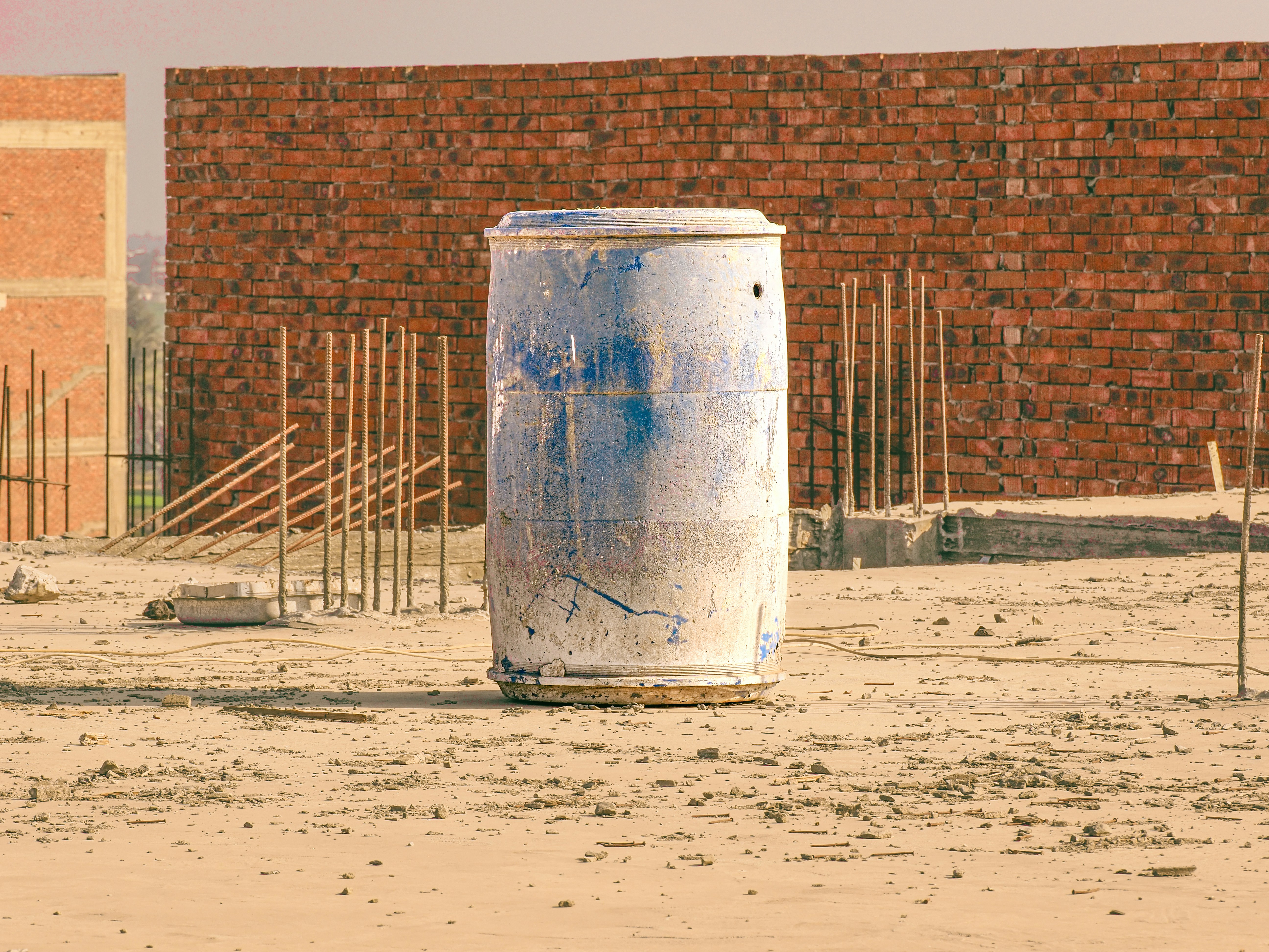 Urban Relic in a Sunlit Landscape