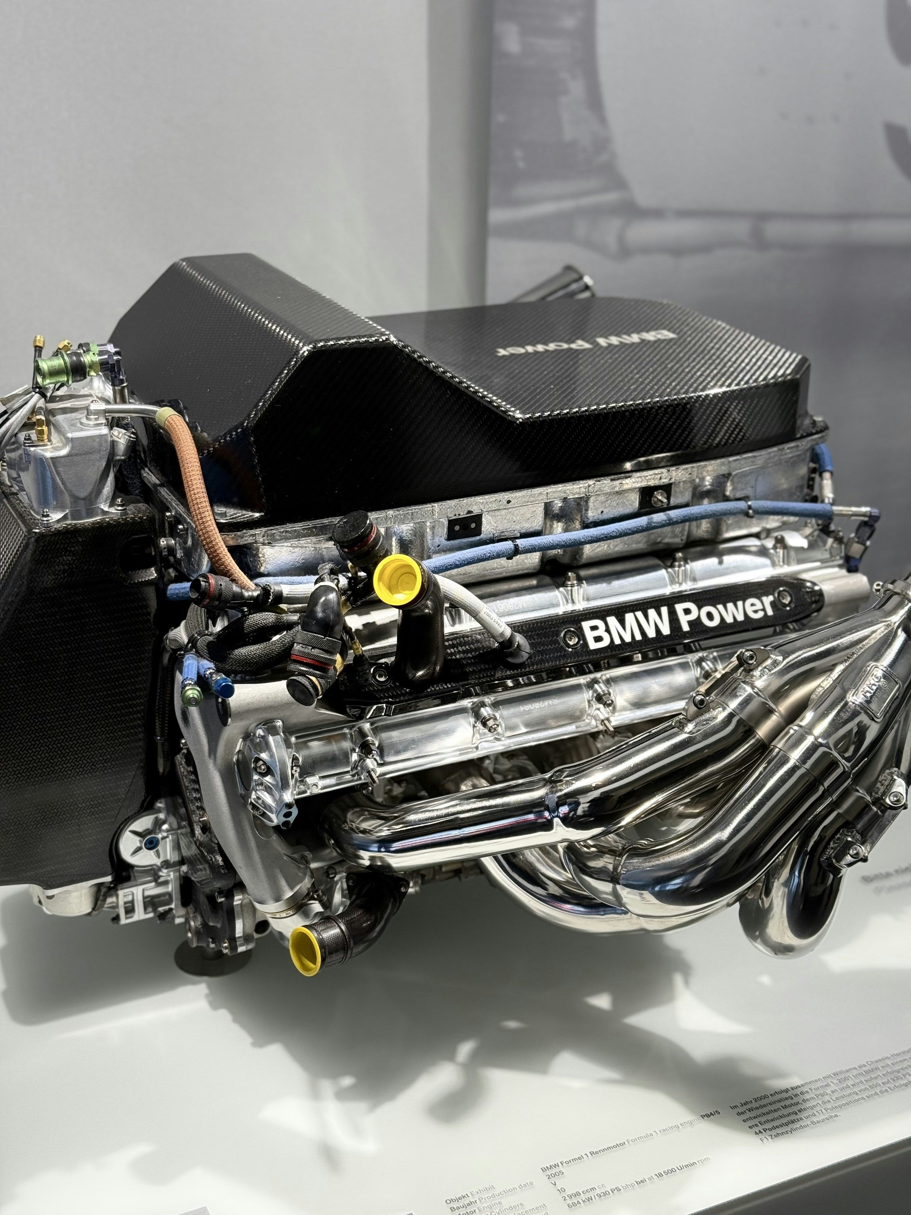 Chrome and Carbon: BMW Power Engine on Display