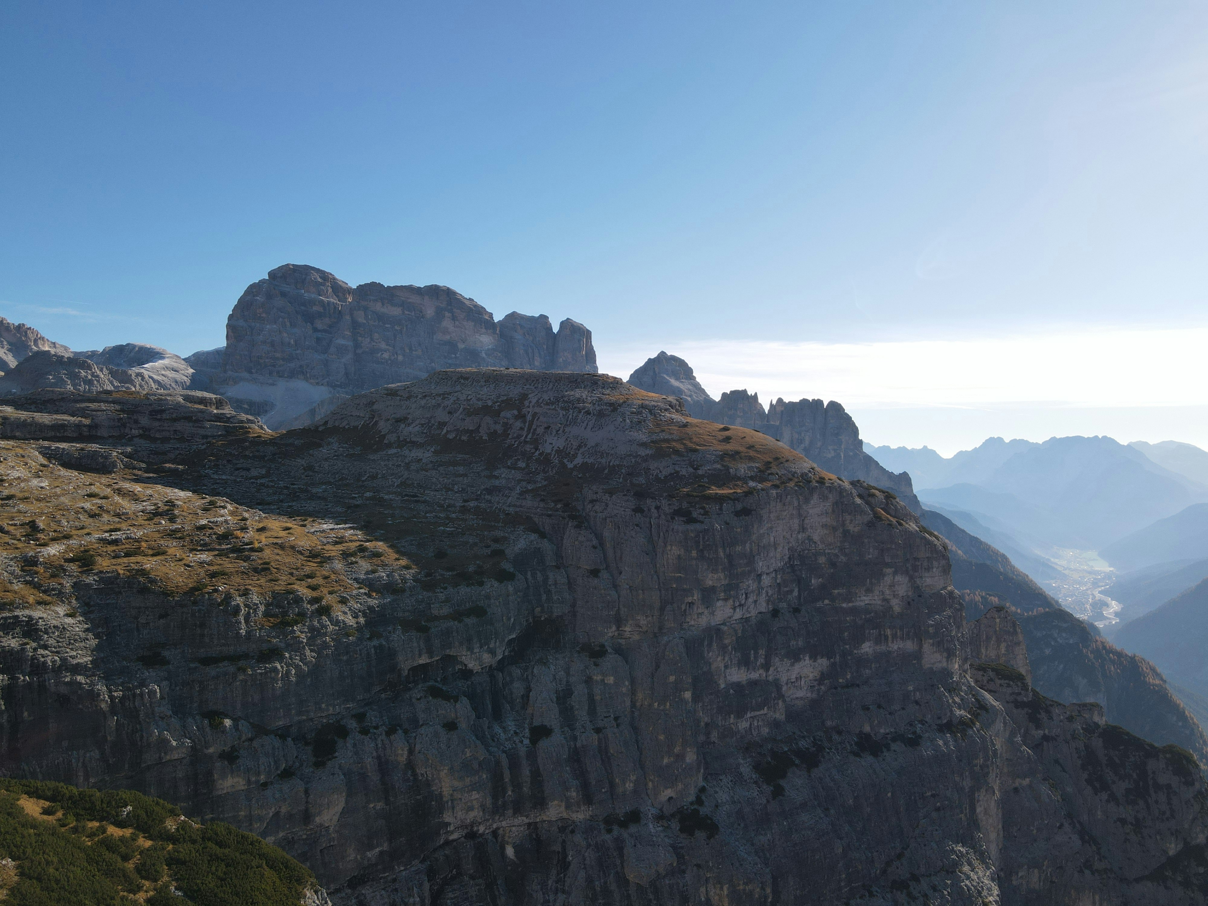 Granite Crown over the Valley: A Panoramic Cliffscape