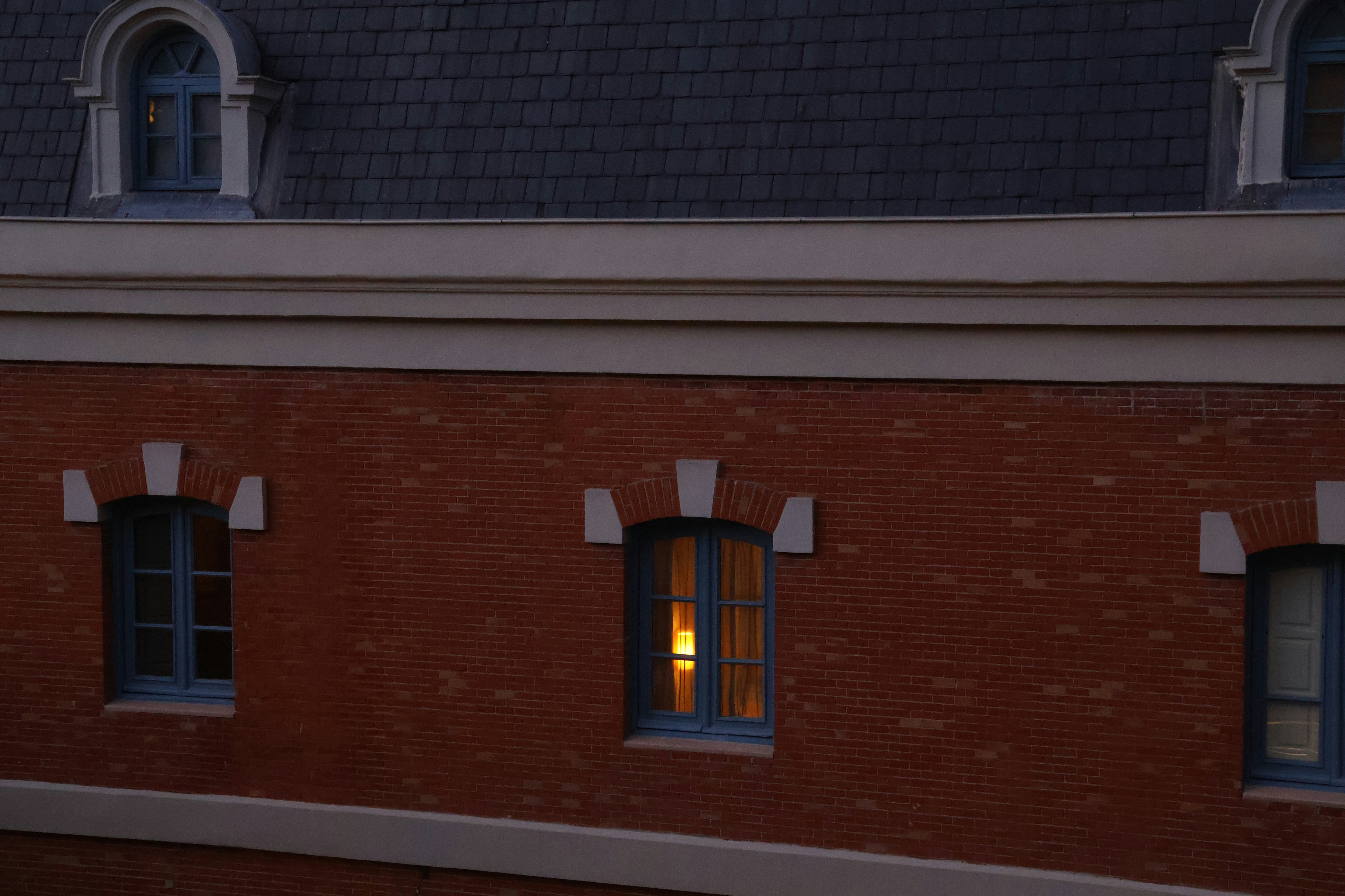 Evening Glow Behind the Window