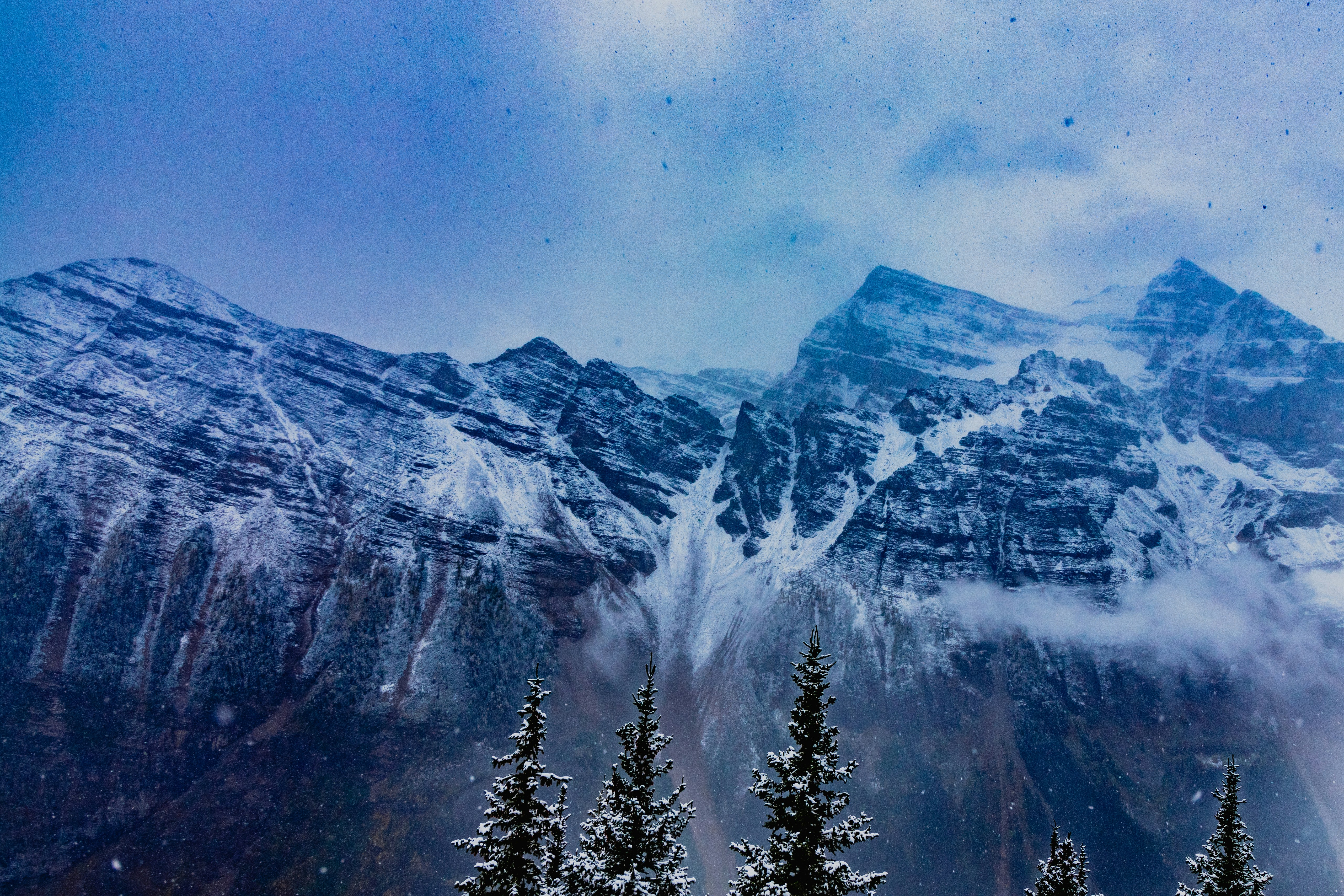 Whispers of Winter: Snow-Draped Peaks