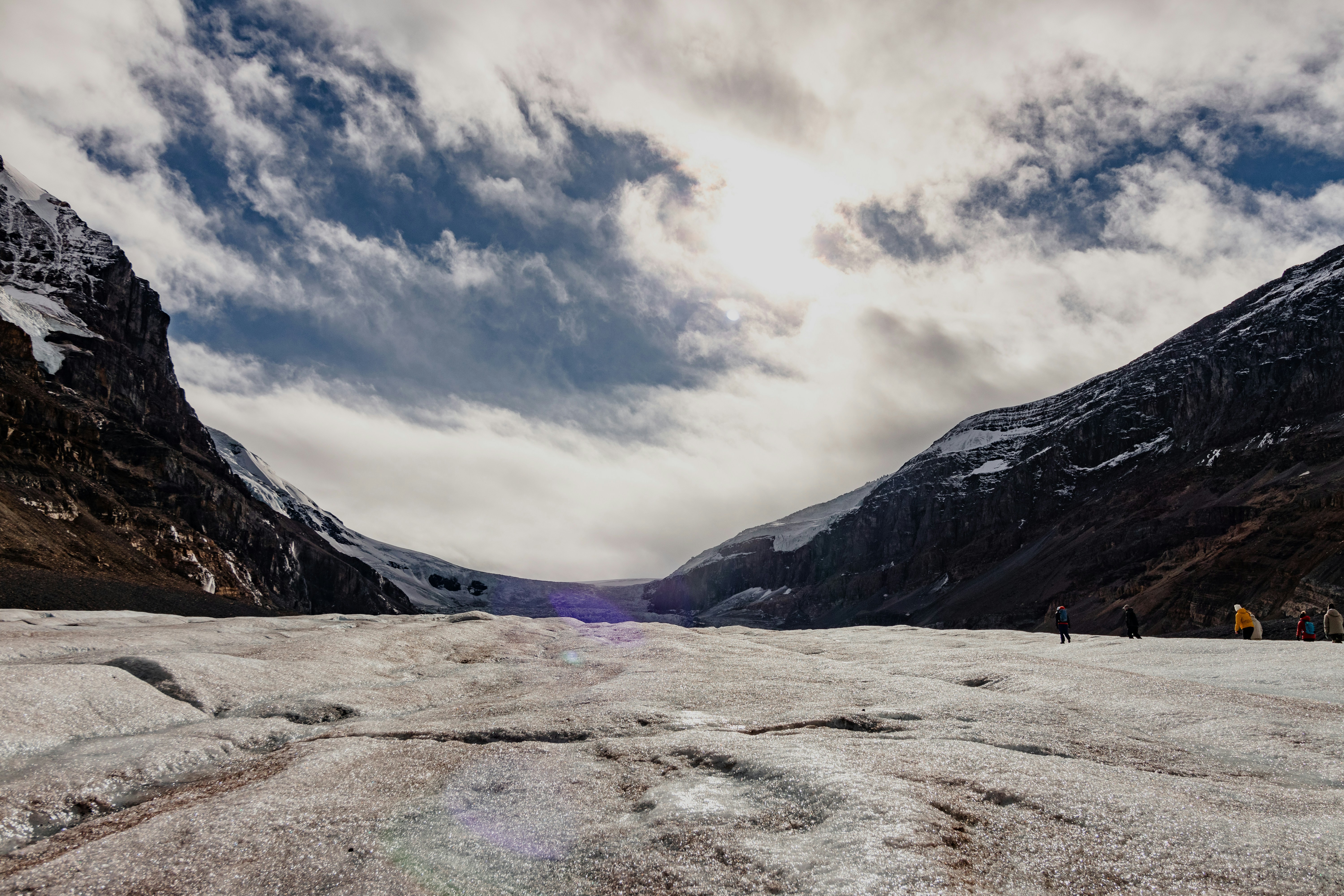 Glacial Passage Under Dramatic Skies