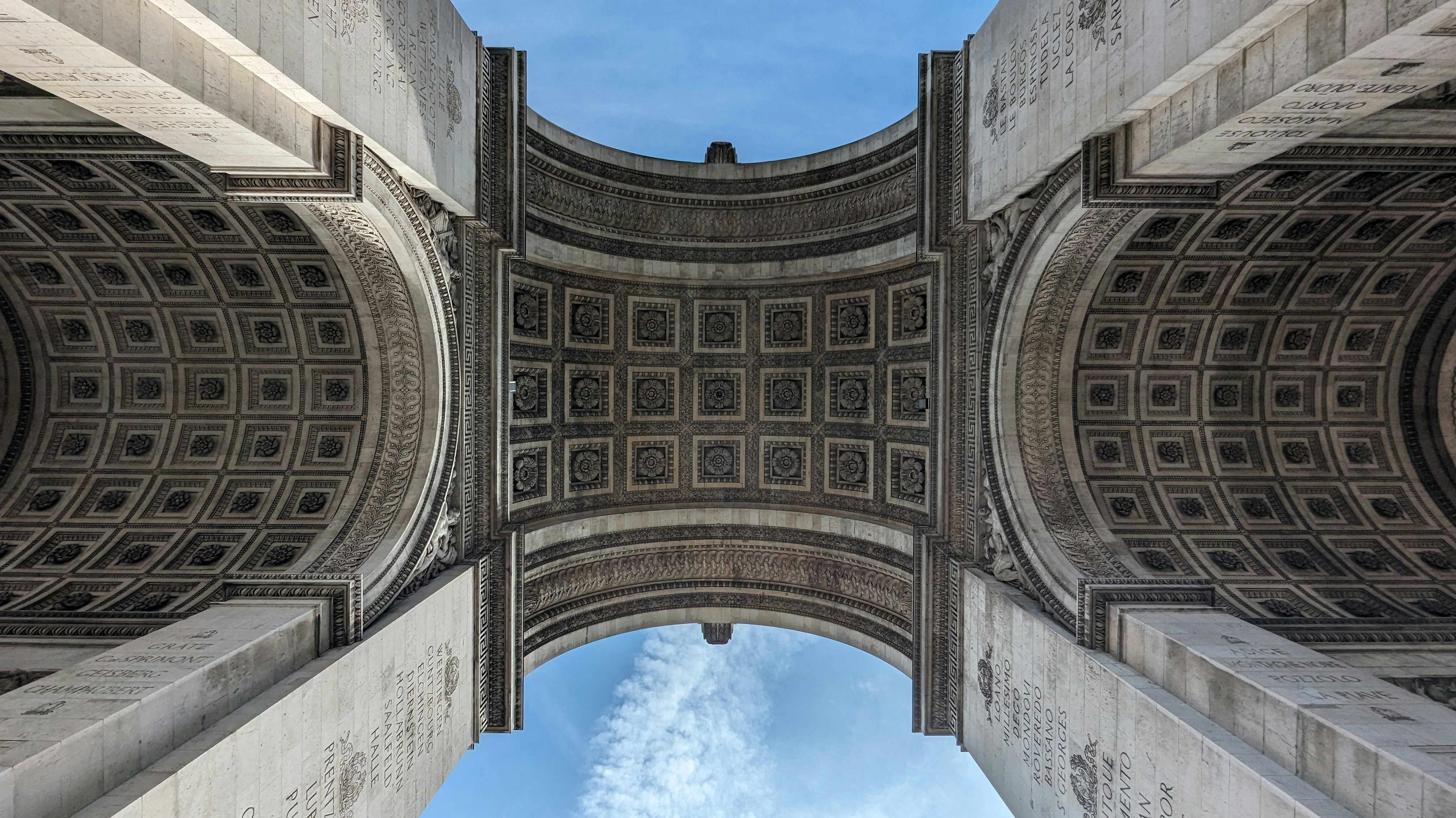 A view of the inside of a building from the ground photo – Free ...