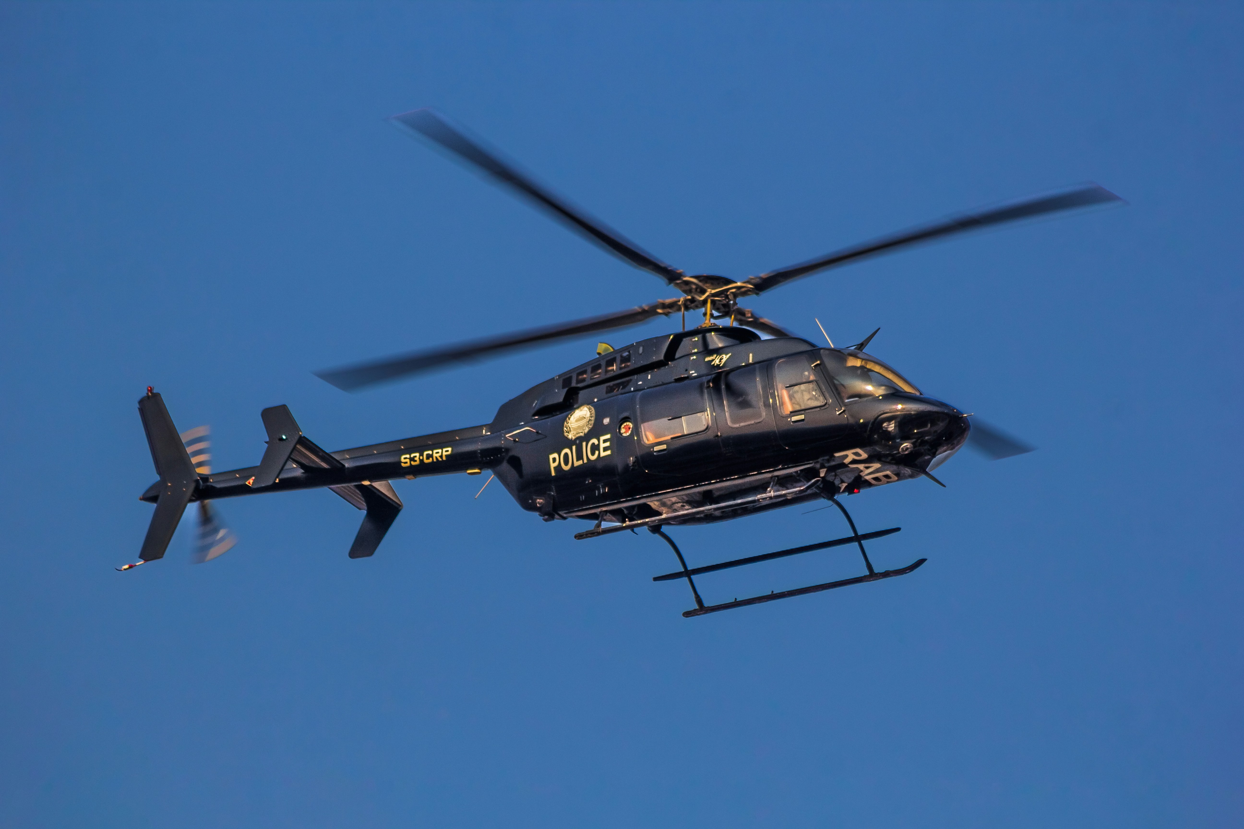 Skyward Vigil: Bell 407GX in Flight