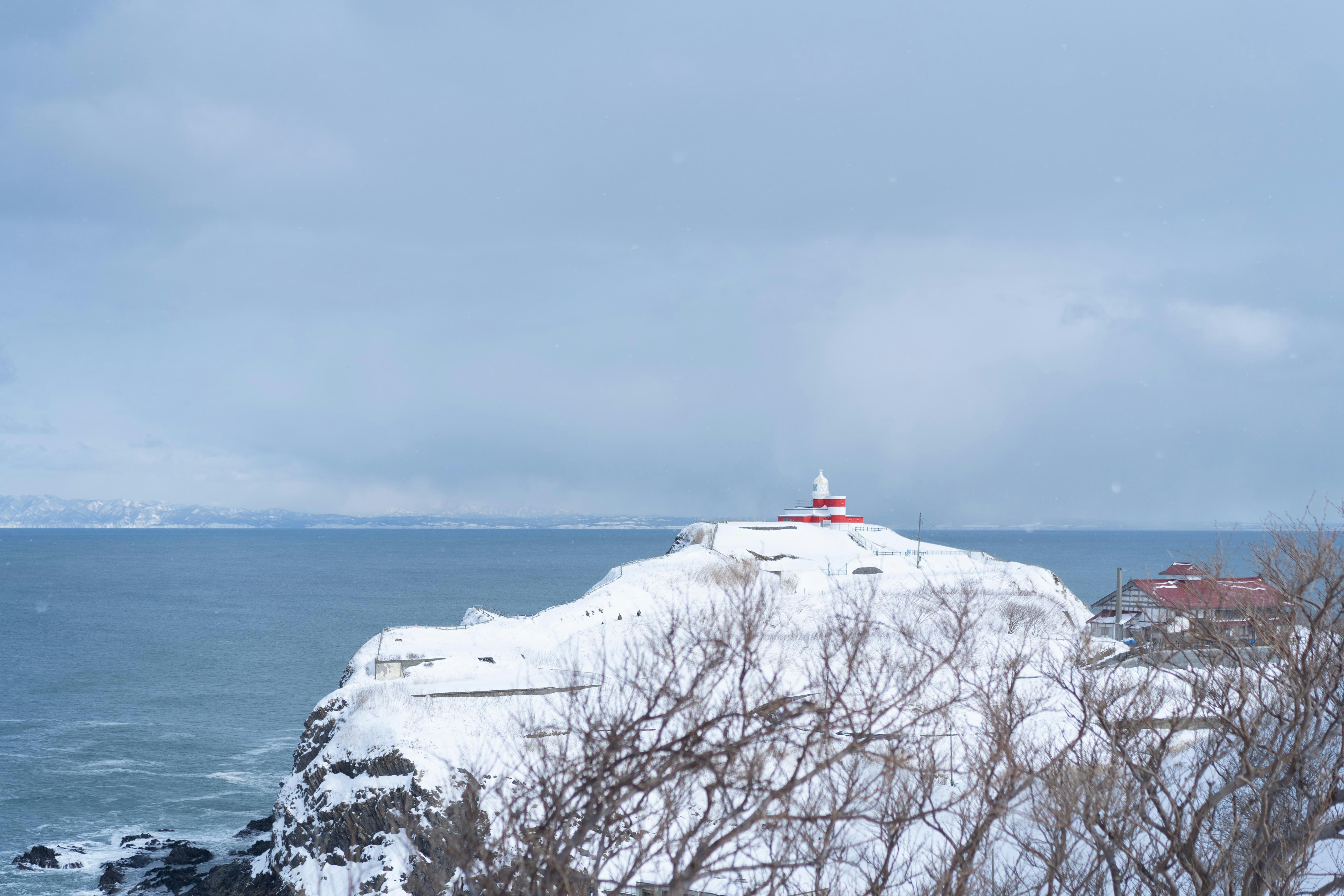 Winter Beacon on the Coastline
