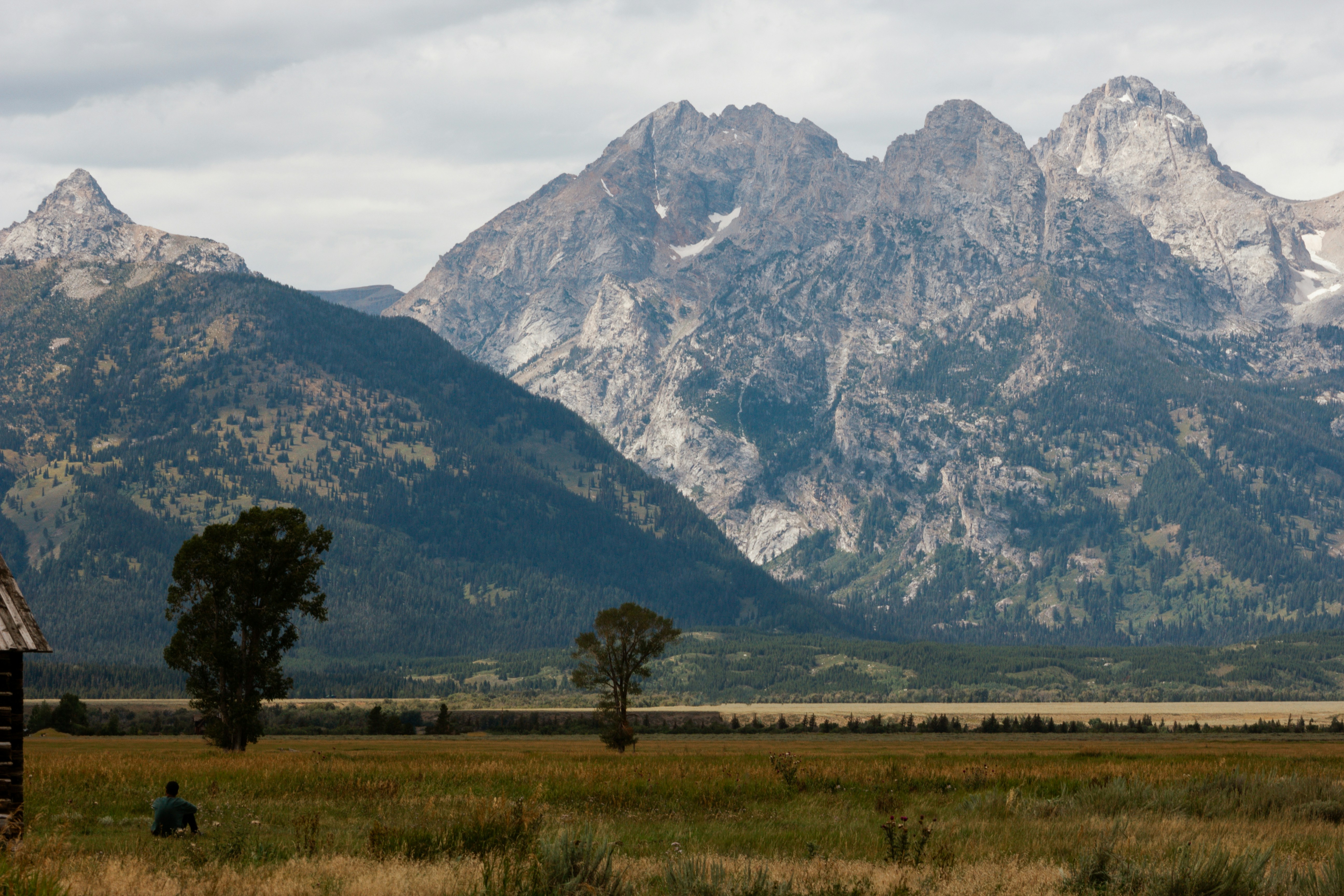 Solitude in the Shadows of Majestic Peaks