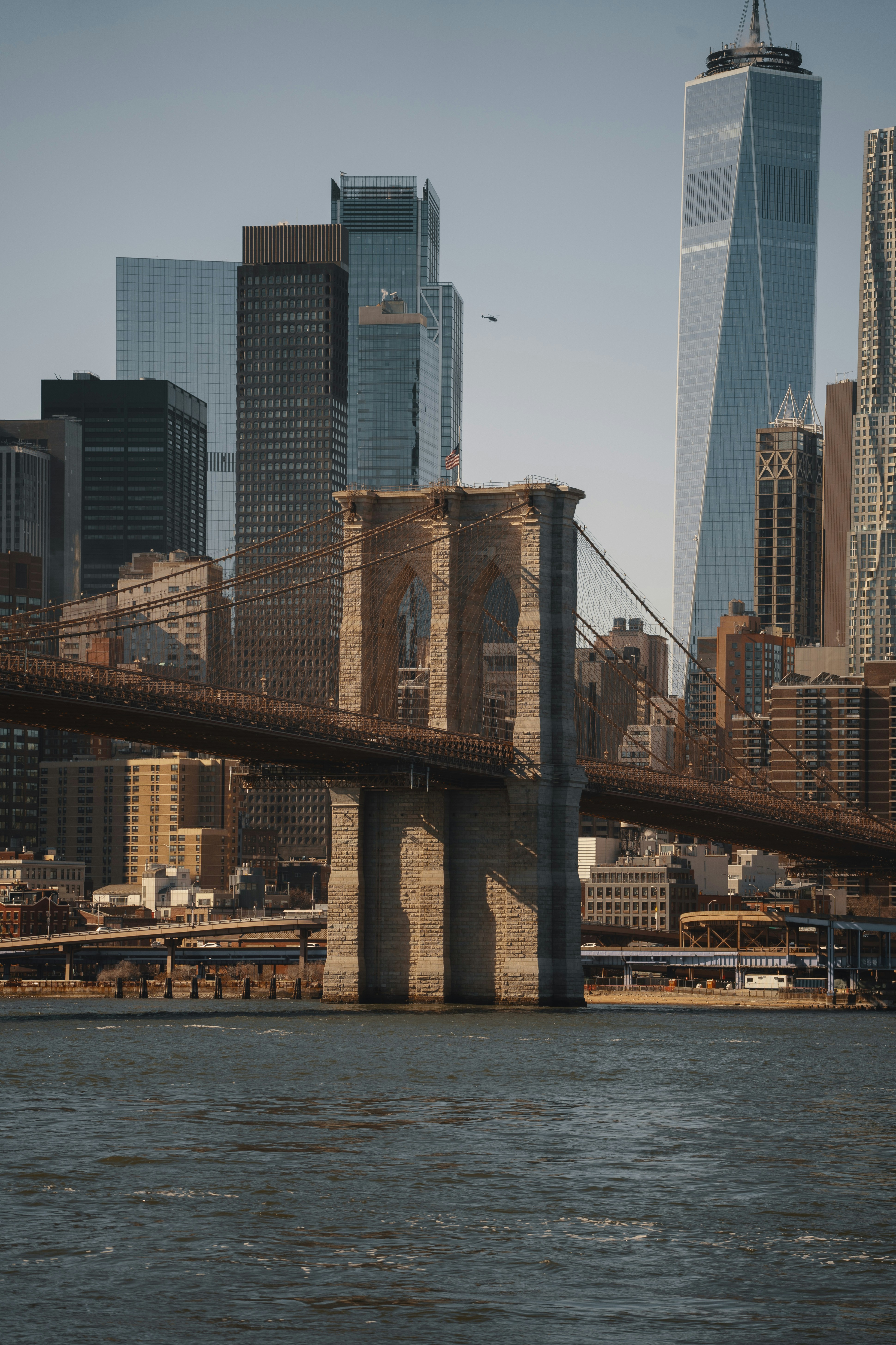 A view of the brooklyn bridge in new york city photo – Free Bird Image ...