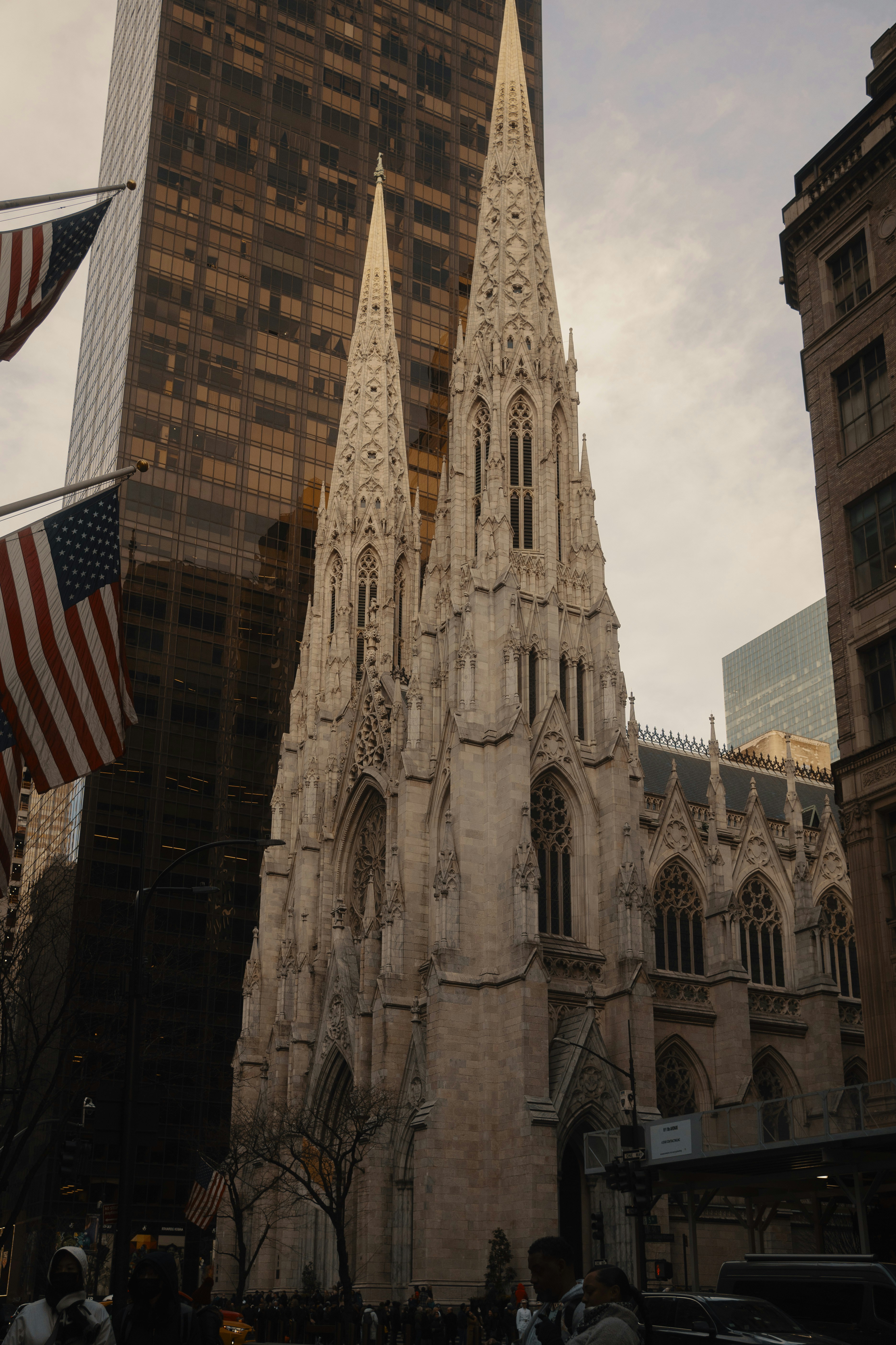 St. Patrick's Cathedral: Gothic Spires Rising Between Midtown Glass Giants