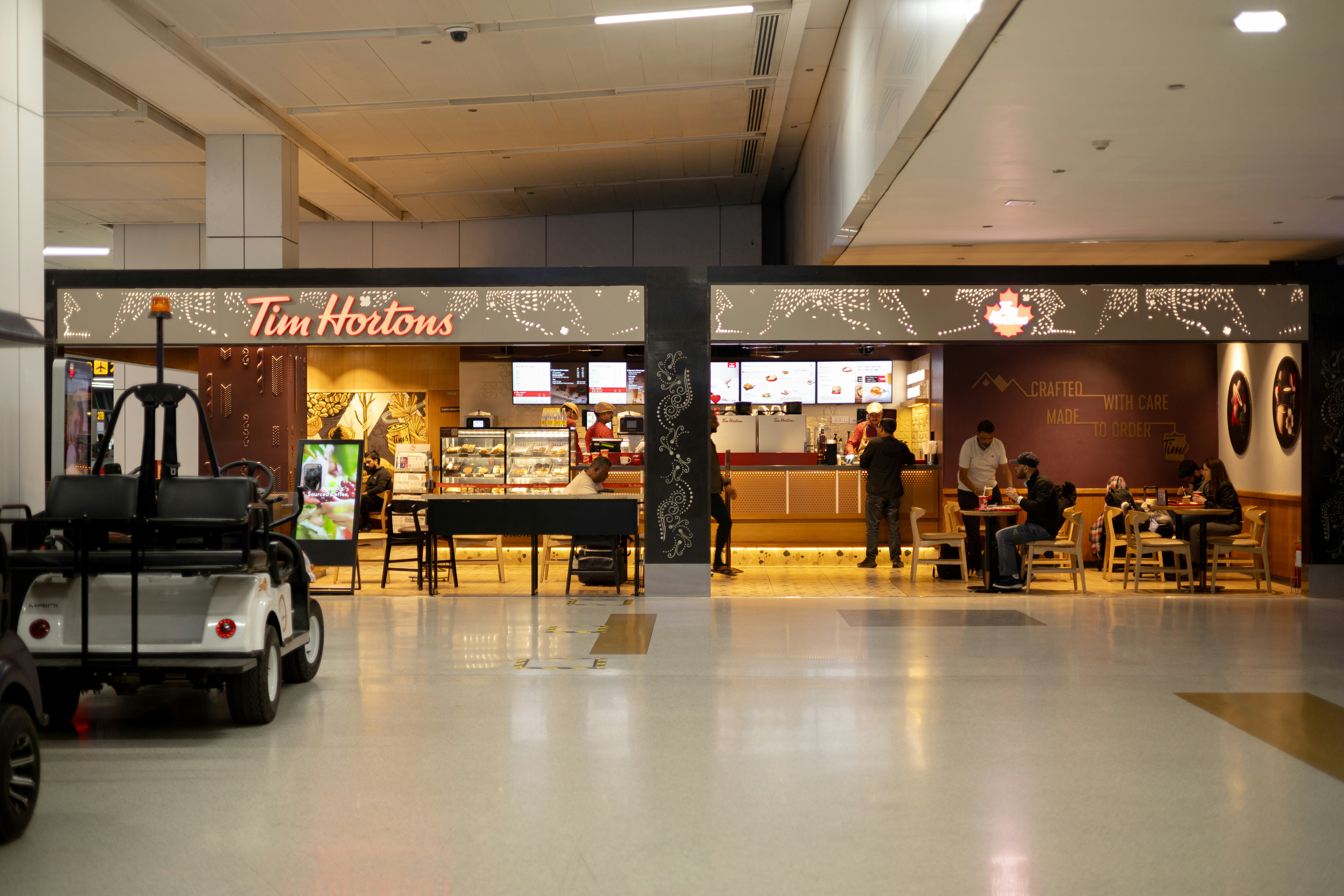 Cozy Cafe Haven in a Busy Terminal
