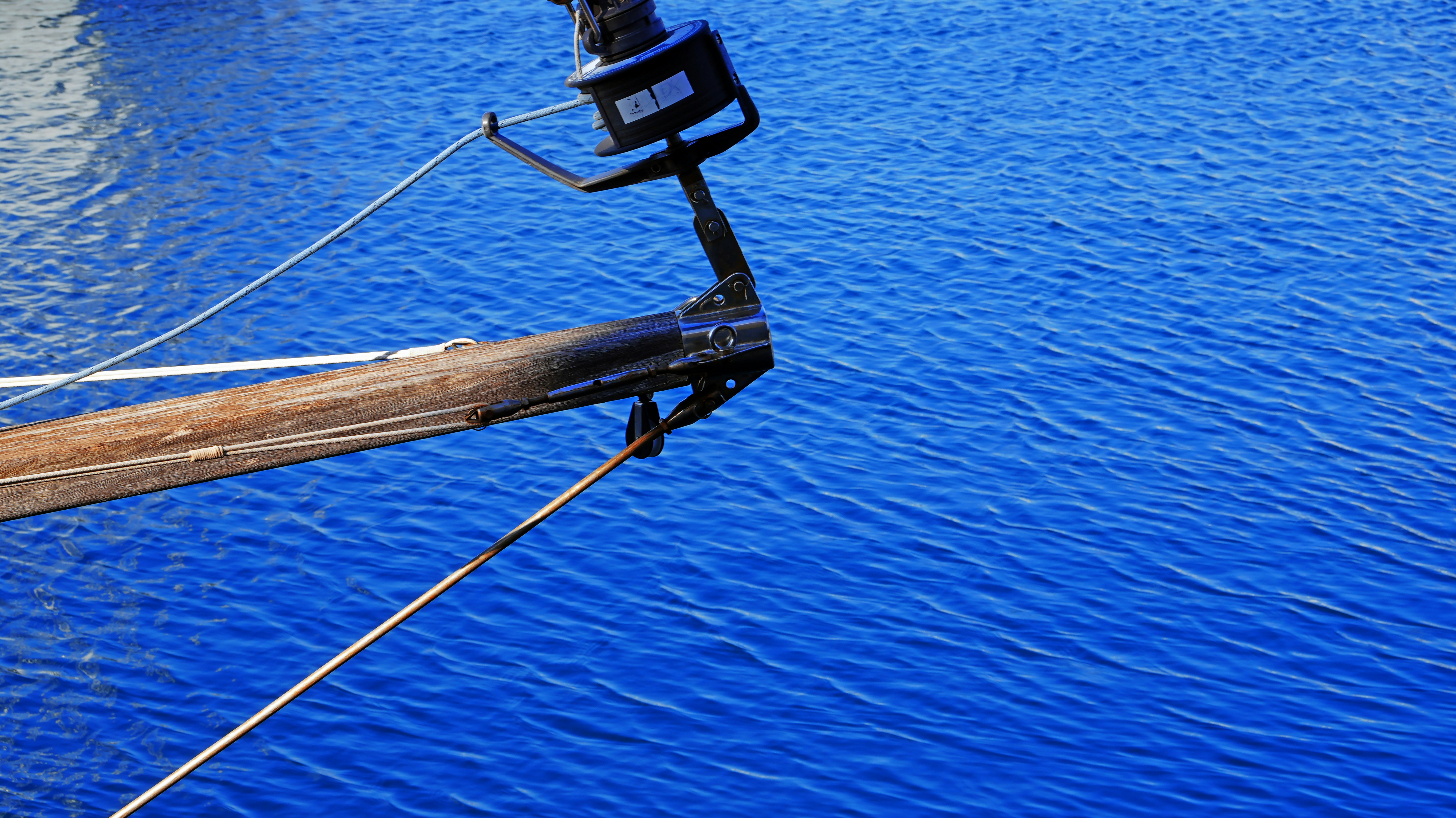 Nautical Geometry Against Vibrant Blue
