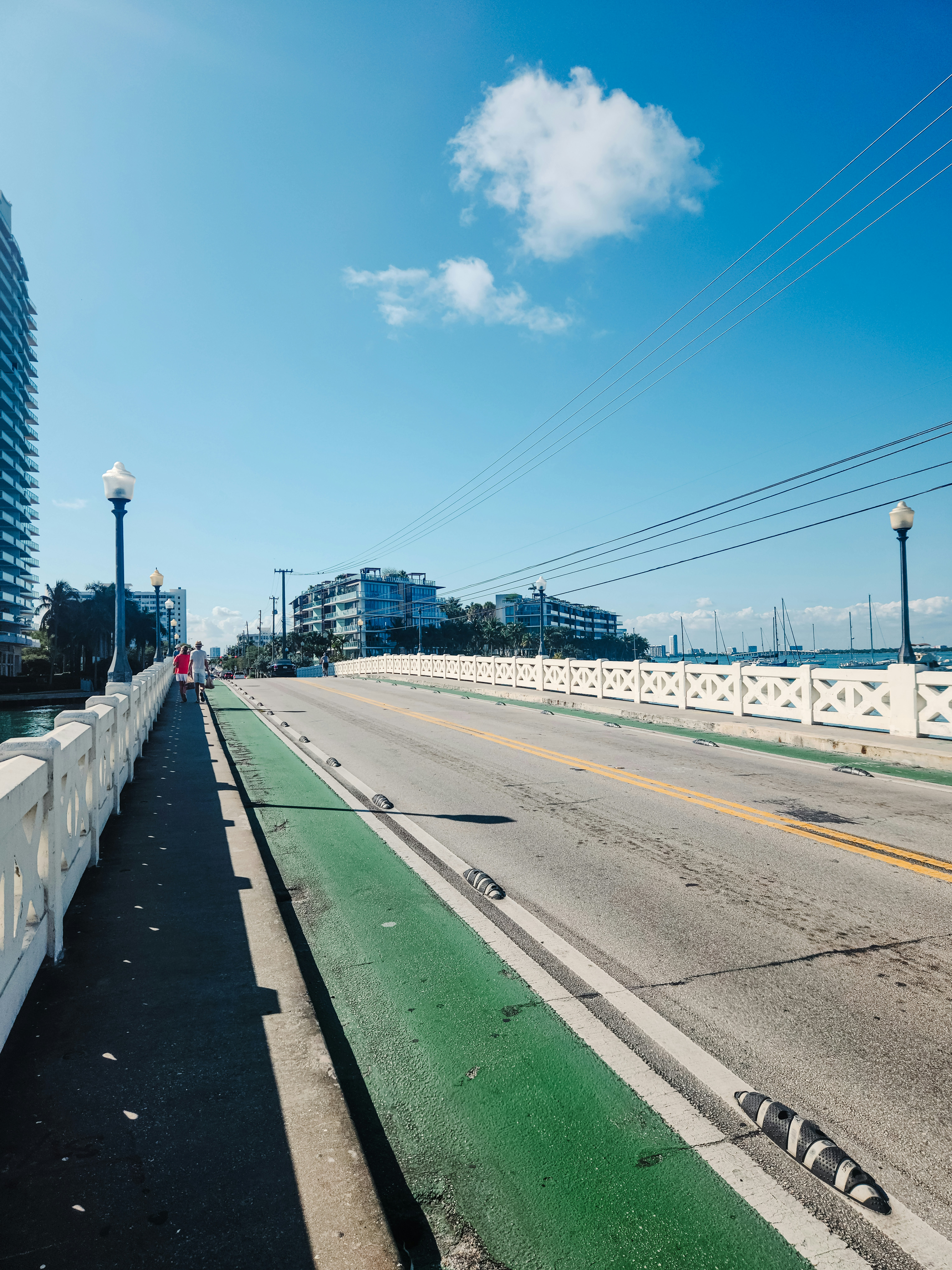 The Venetian Causeway Bridge is a scenic bridge that connects Miami Beach to the Venetian Islands, spanning across Biscayne Bay. Originally built in 1926 and later reconstructed, this historic bridge is part of the Venetian Causeway, a picturesque route linking Miami to Miami Beach. Known for its beautiful waterfront views and Art Deco-era design, the bridge is a popular route for pedestrians, cyclists, and drivers alike. It serves as a vital connection between the mainland and the exclusive island communities, offering a blend of history, functionality, and breathtaking coastal scenery.