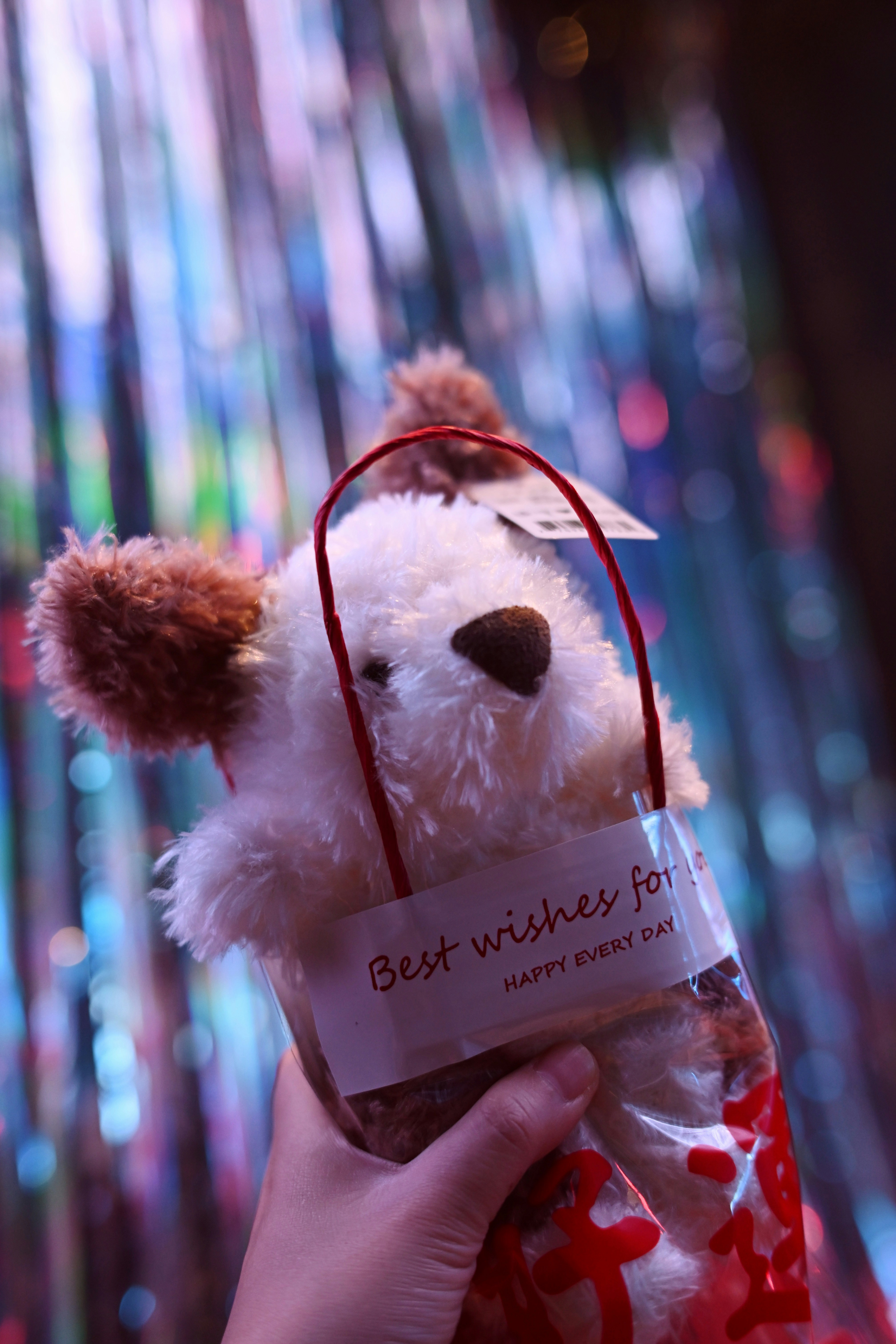 Fluffy Gift Bearer in Neon Velvet Glow