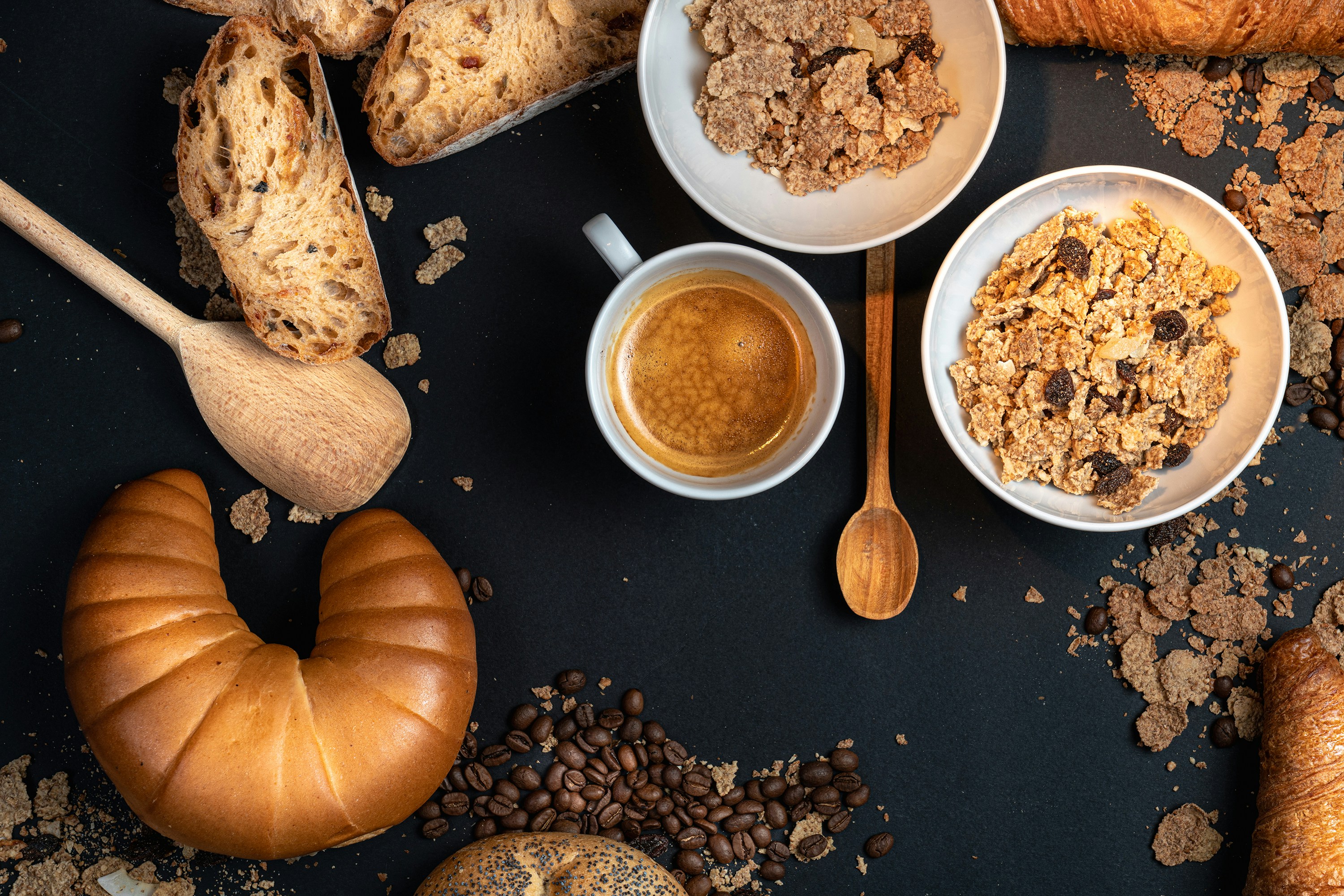 A table topped with lots of different types of food photo – Free Food ...