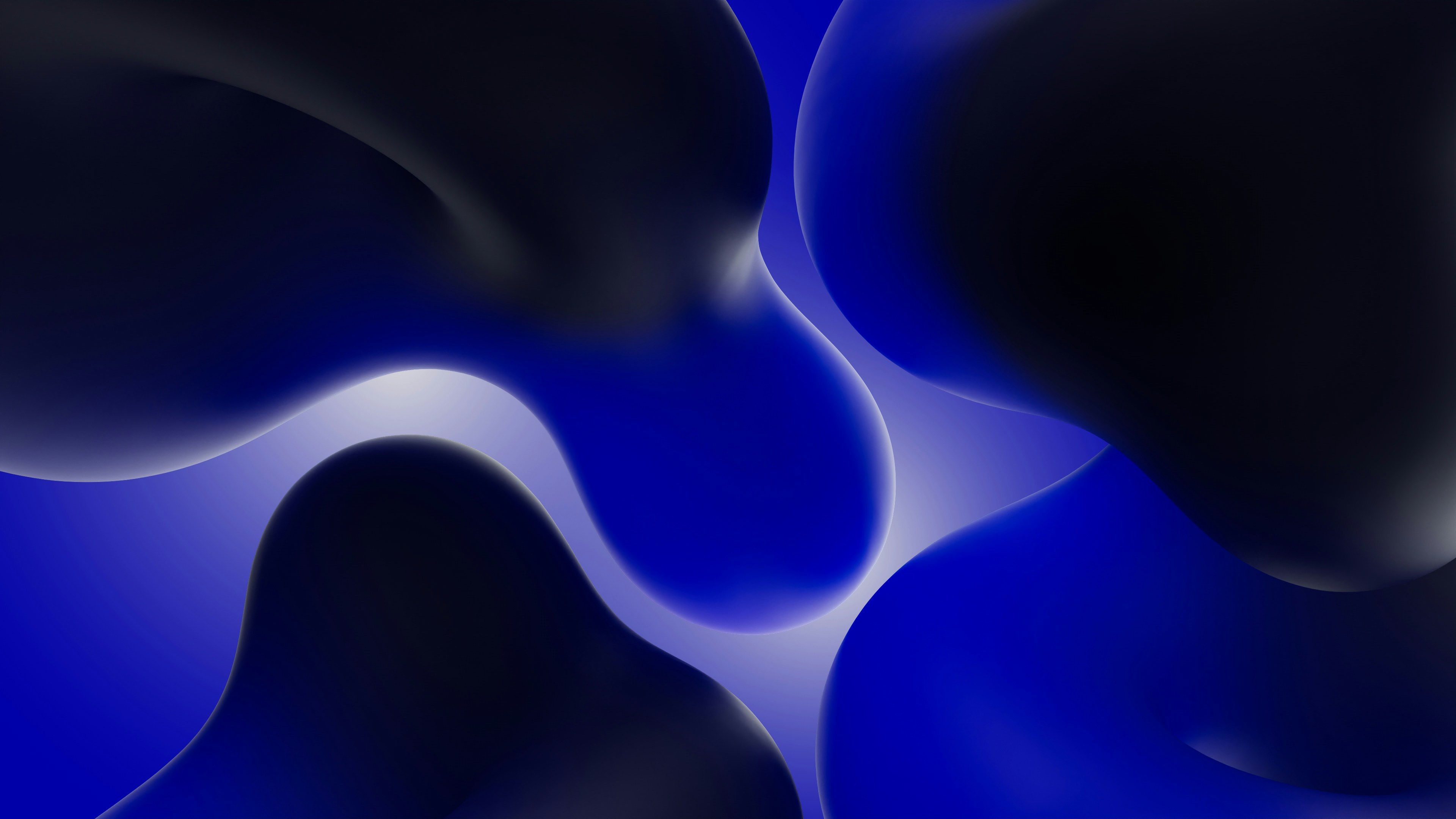 A computer generated image of blue and black shapes photo – Free Blue ...