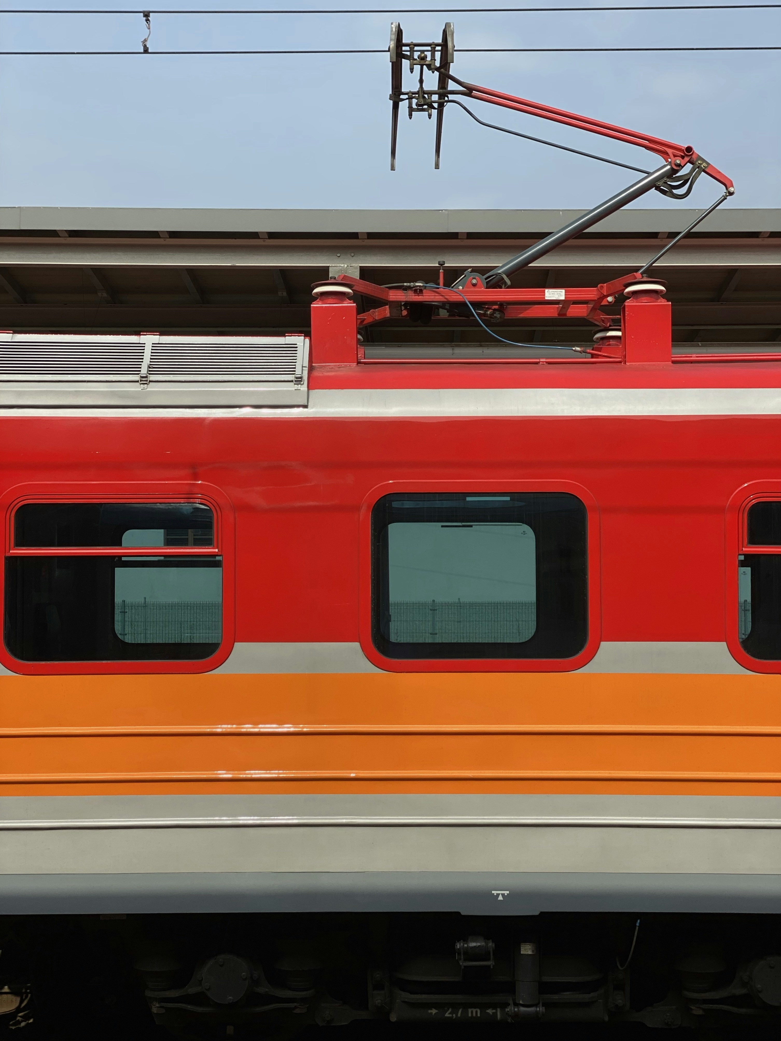 Electric Train in Vibrant Motion