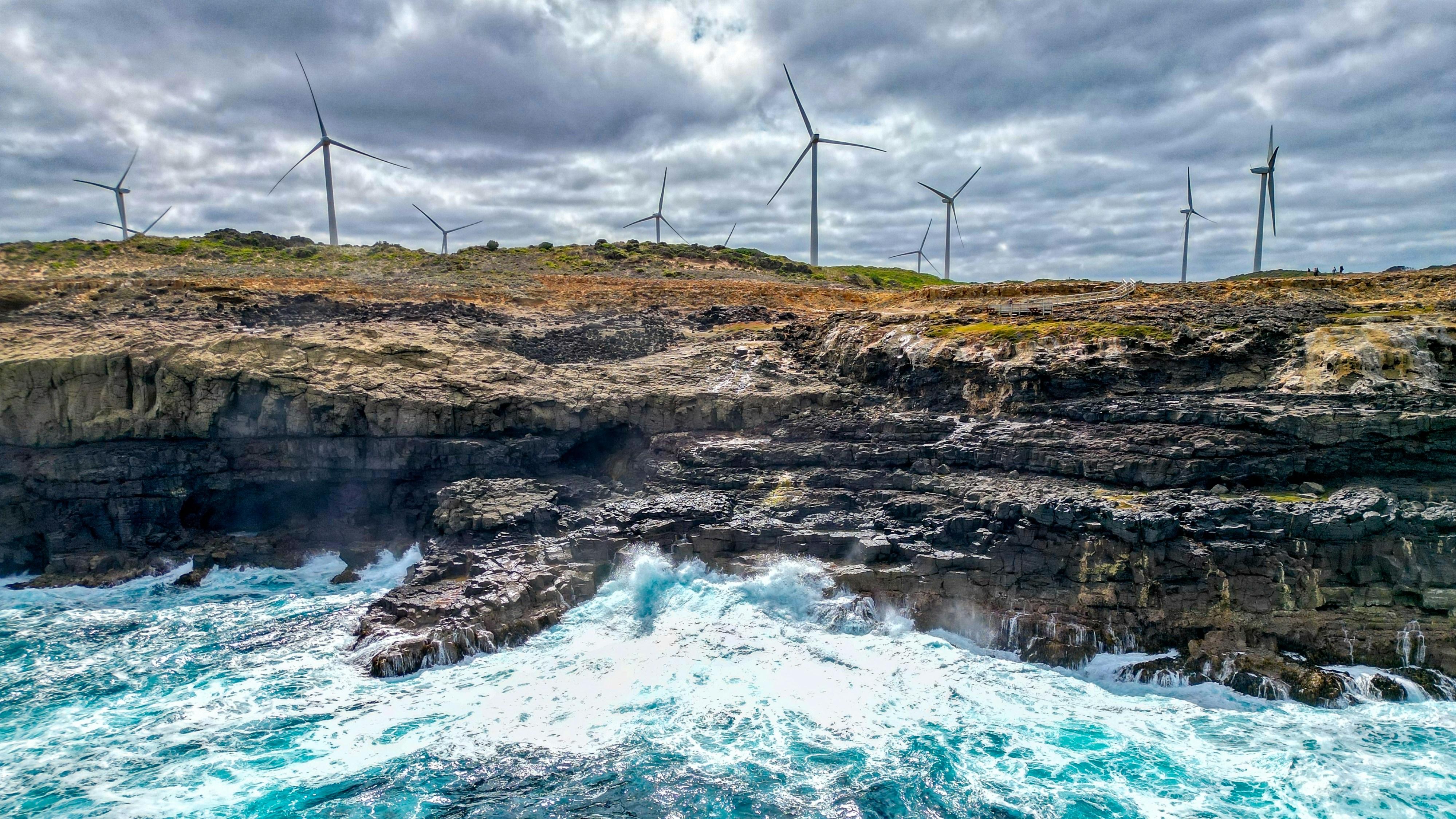 Whirling Guardians of the Coastal Cliffs