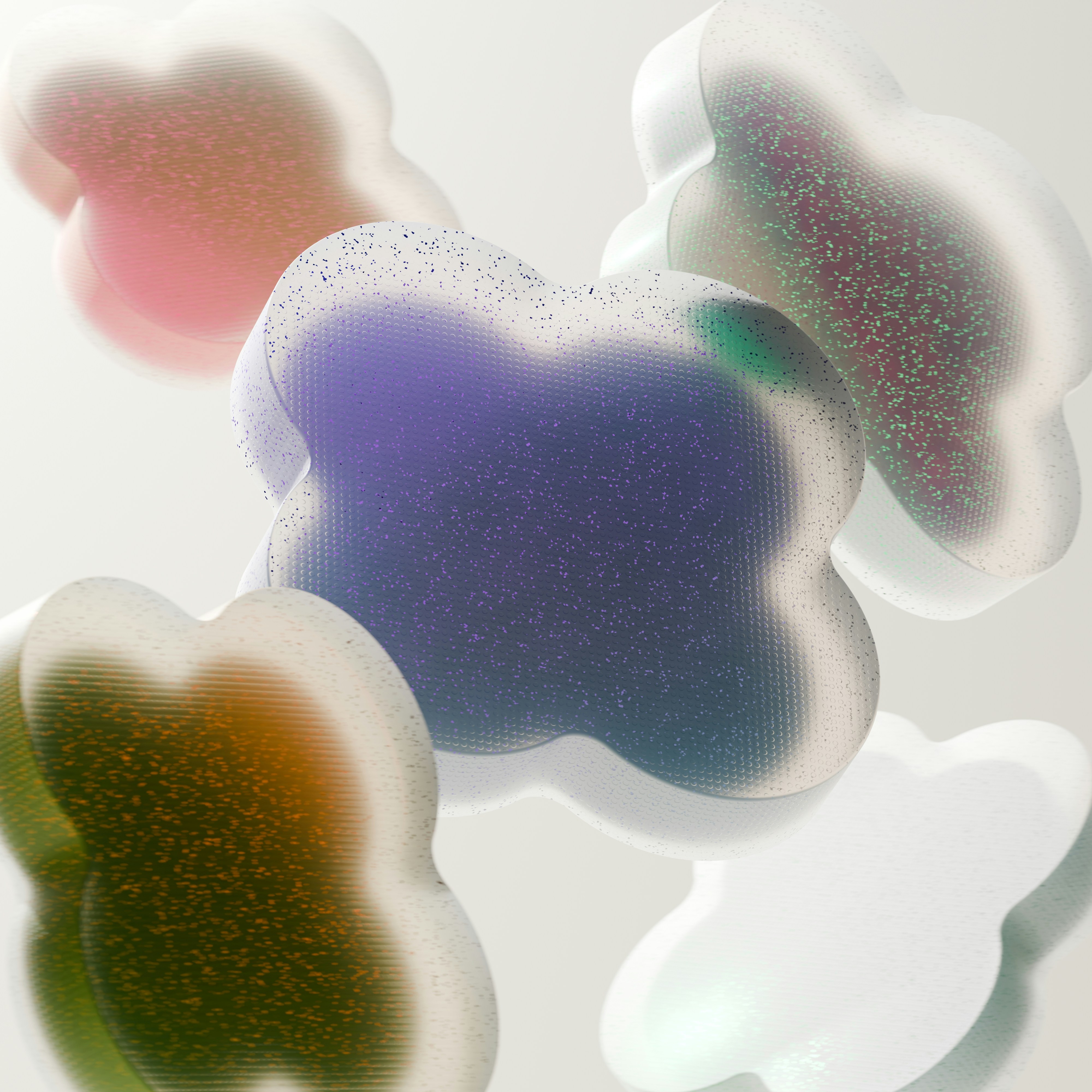 A close up of a bunch of different shapes photo – Free Abstract Image ...