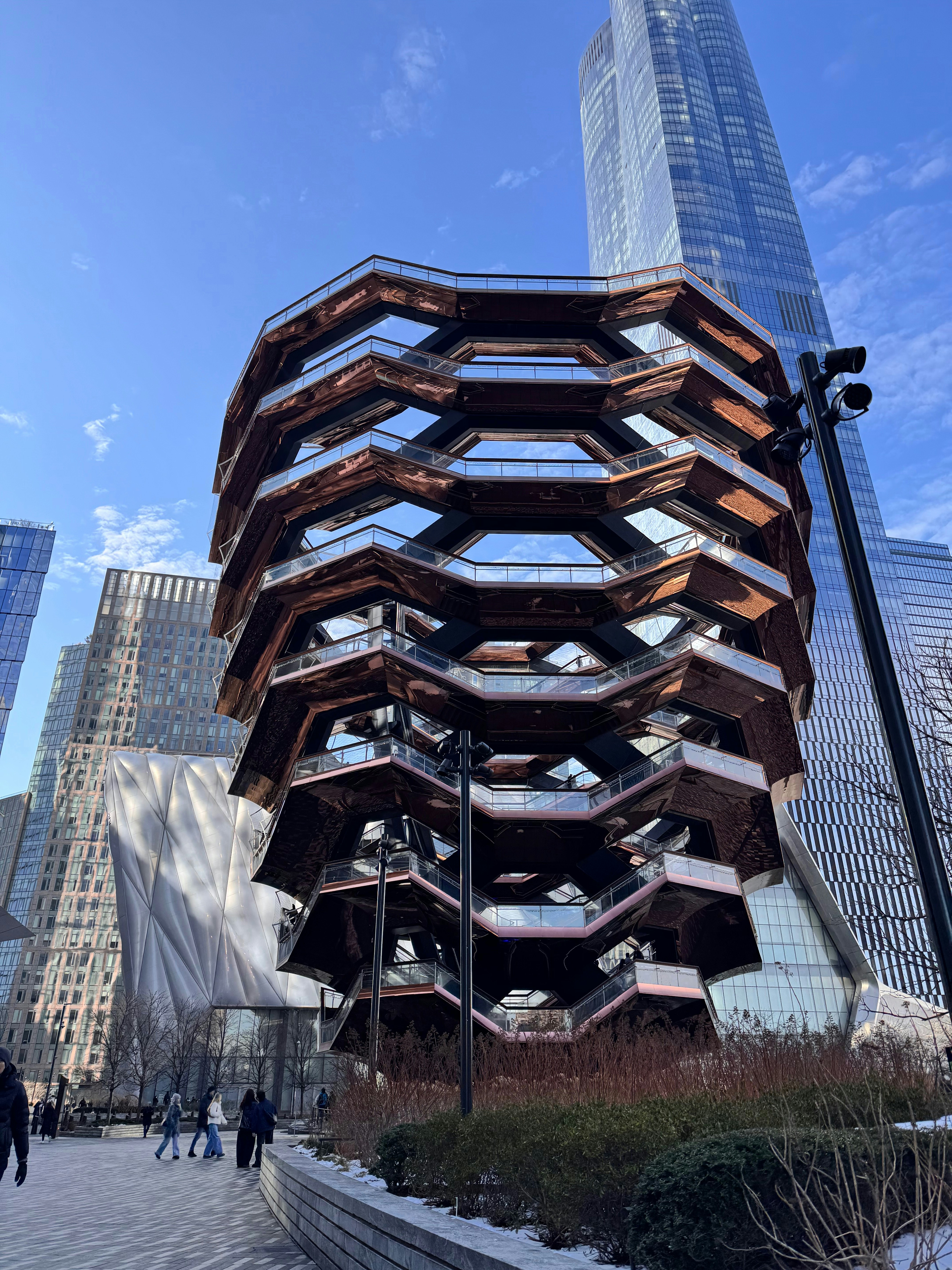 Spiral Staircase Rising: The Vessel Anchors Hudson Yards Against a Glass Skyline