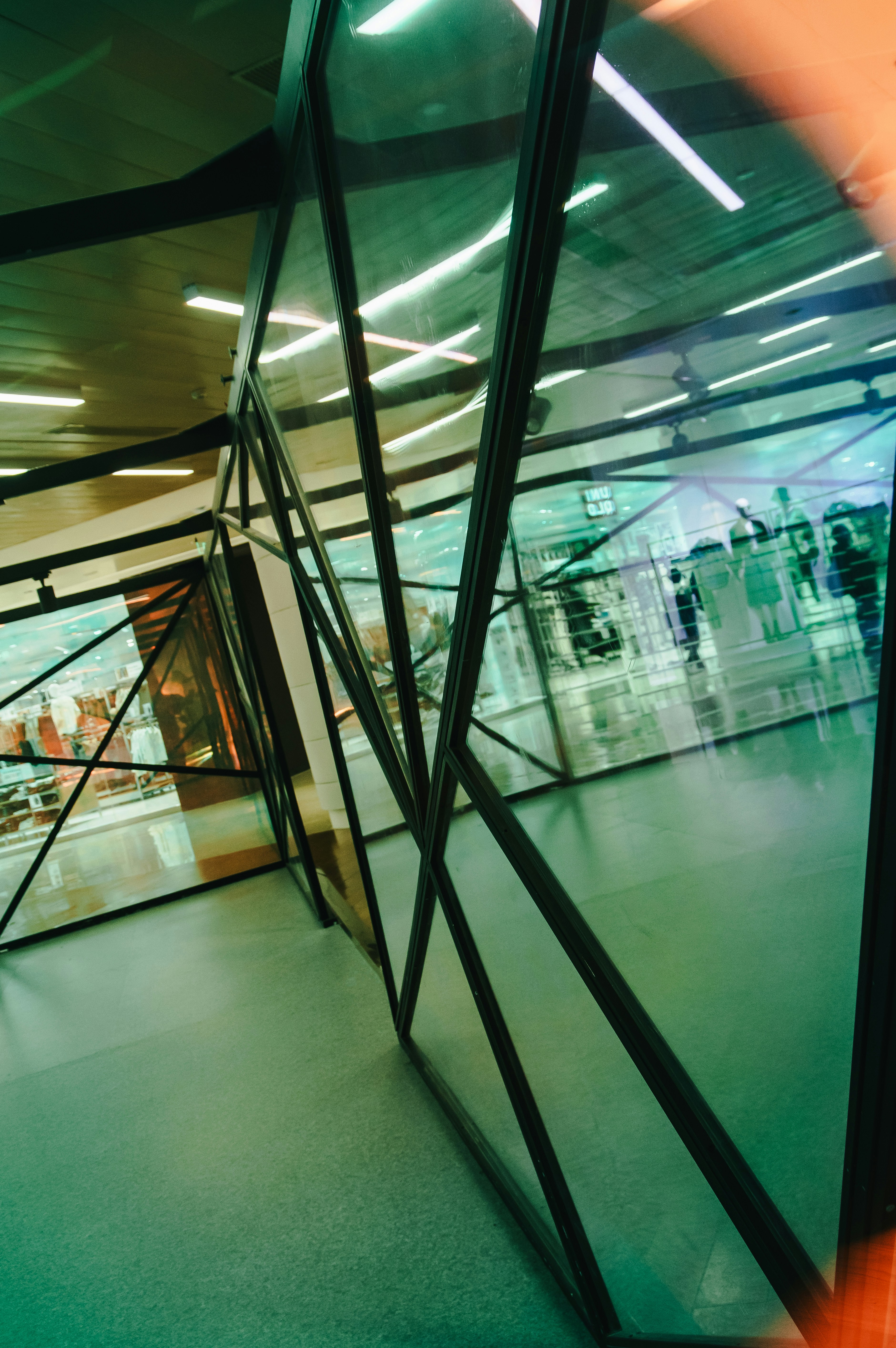 A room that has a lot of mirrors in it photo – Free Building Image on ...