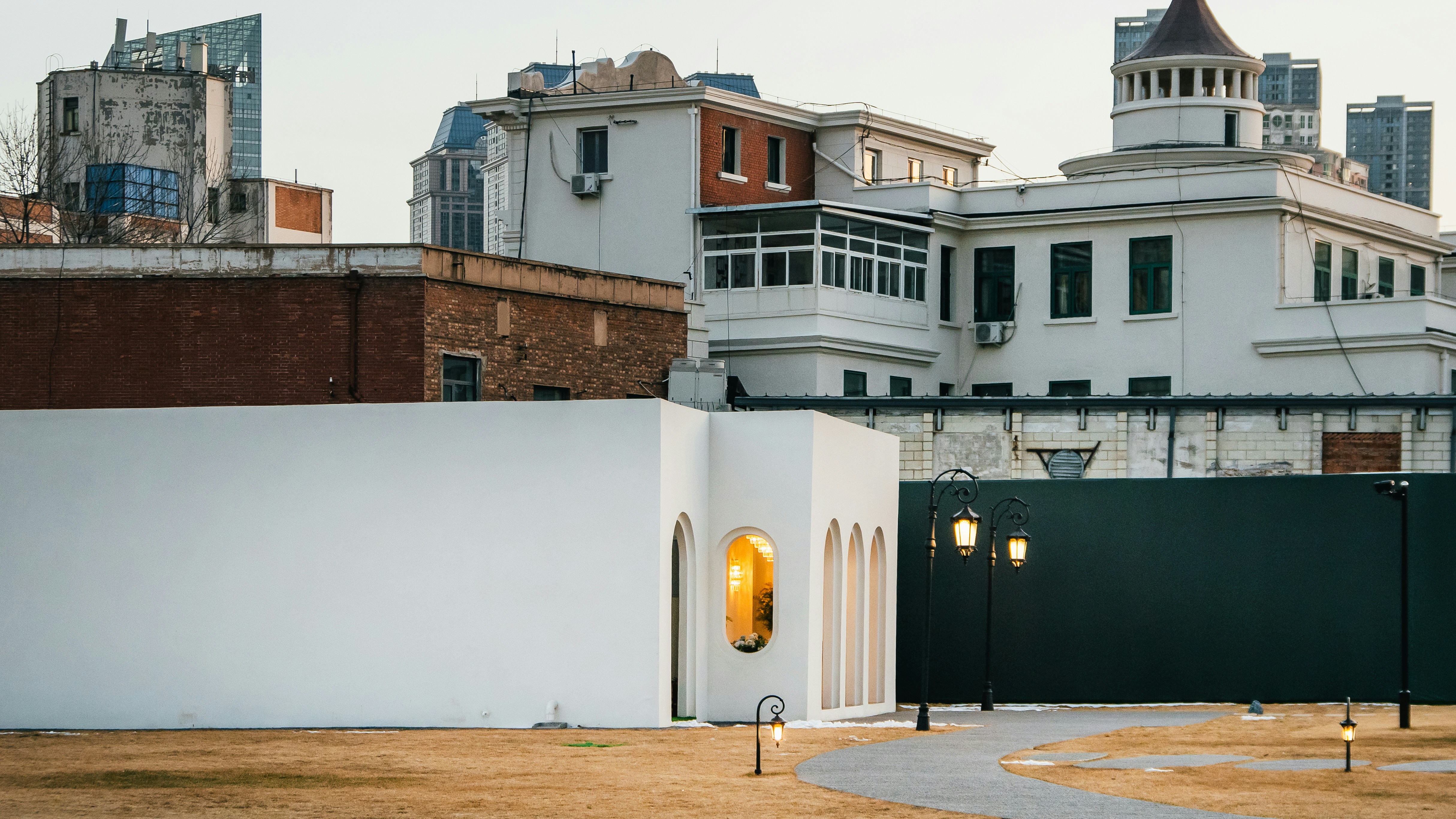 Urban Harmony: Modern and Classic Architecture