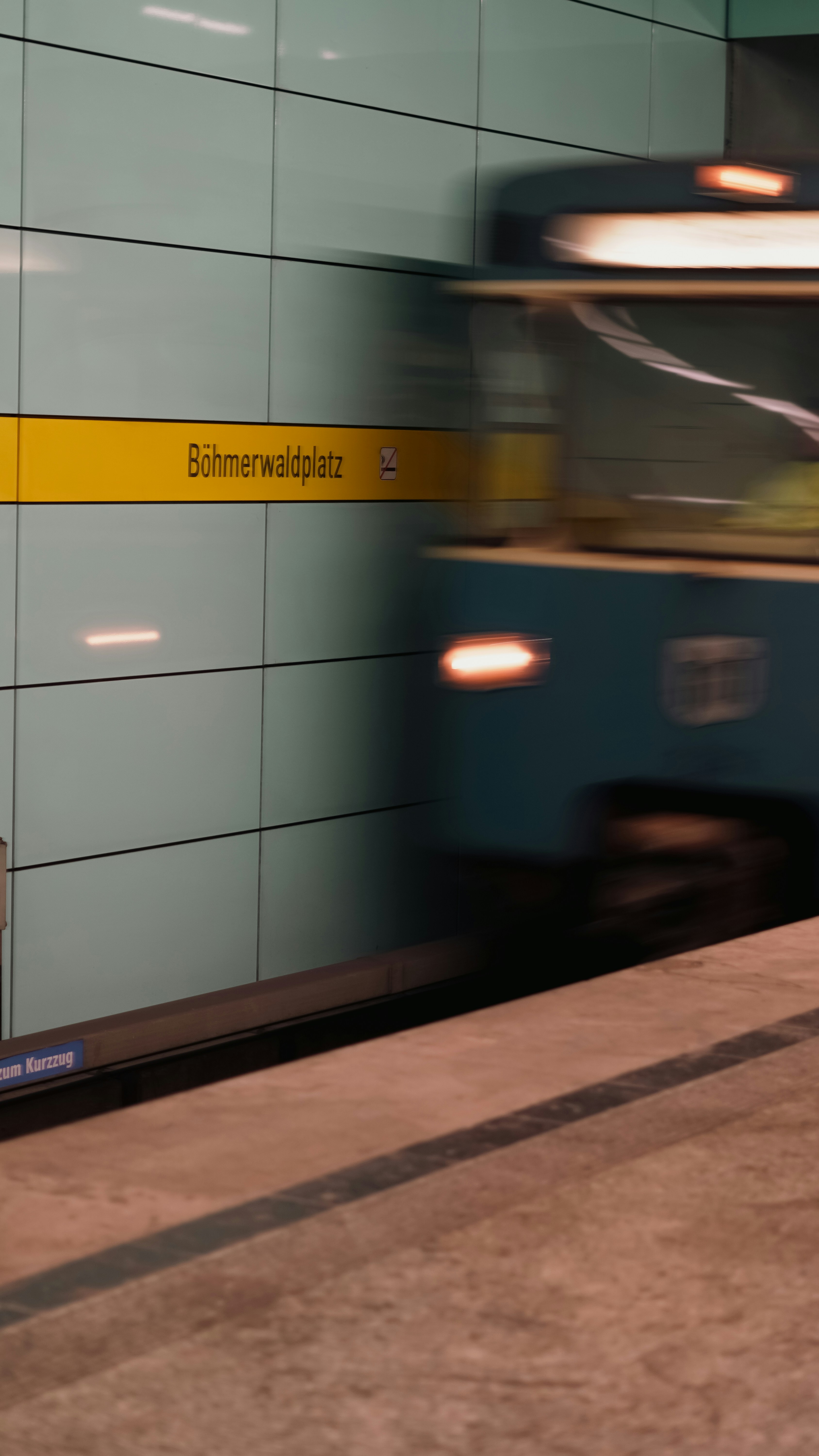 A subway train passing through a subway station photo – Free Germany ...