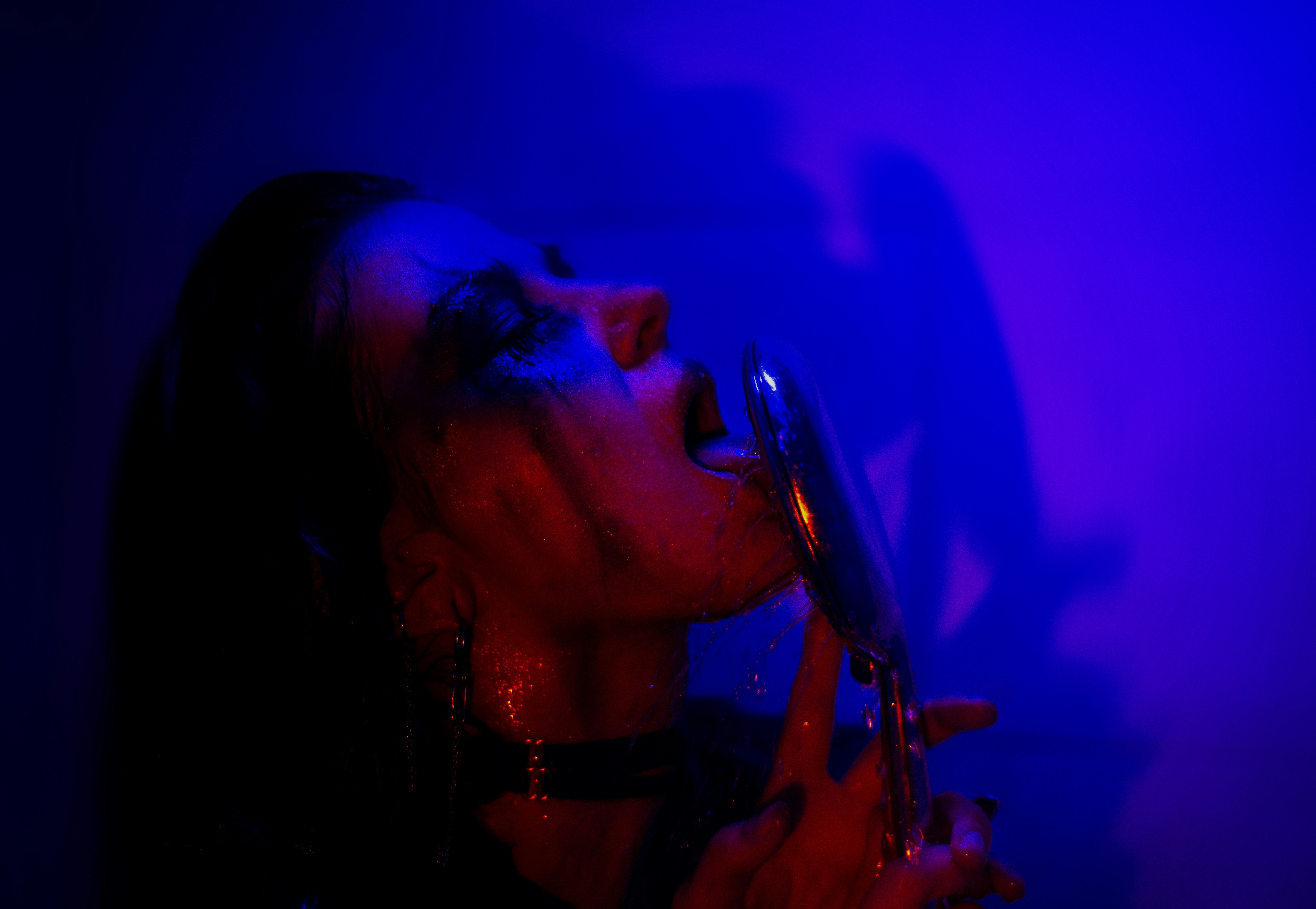 Reflections in Neon Glow