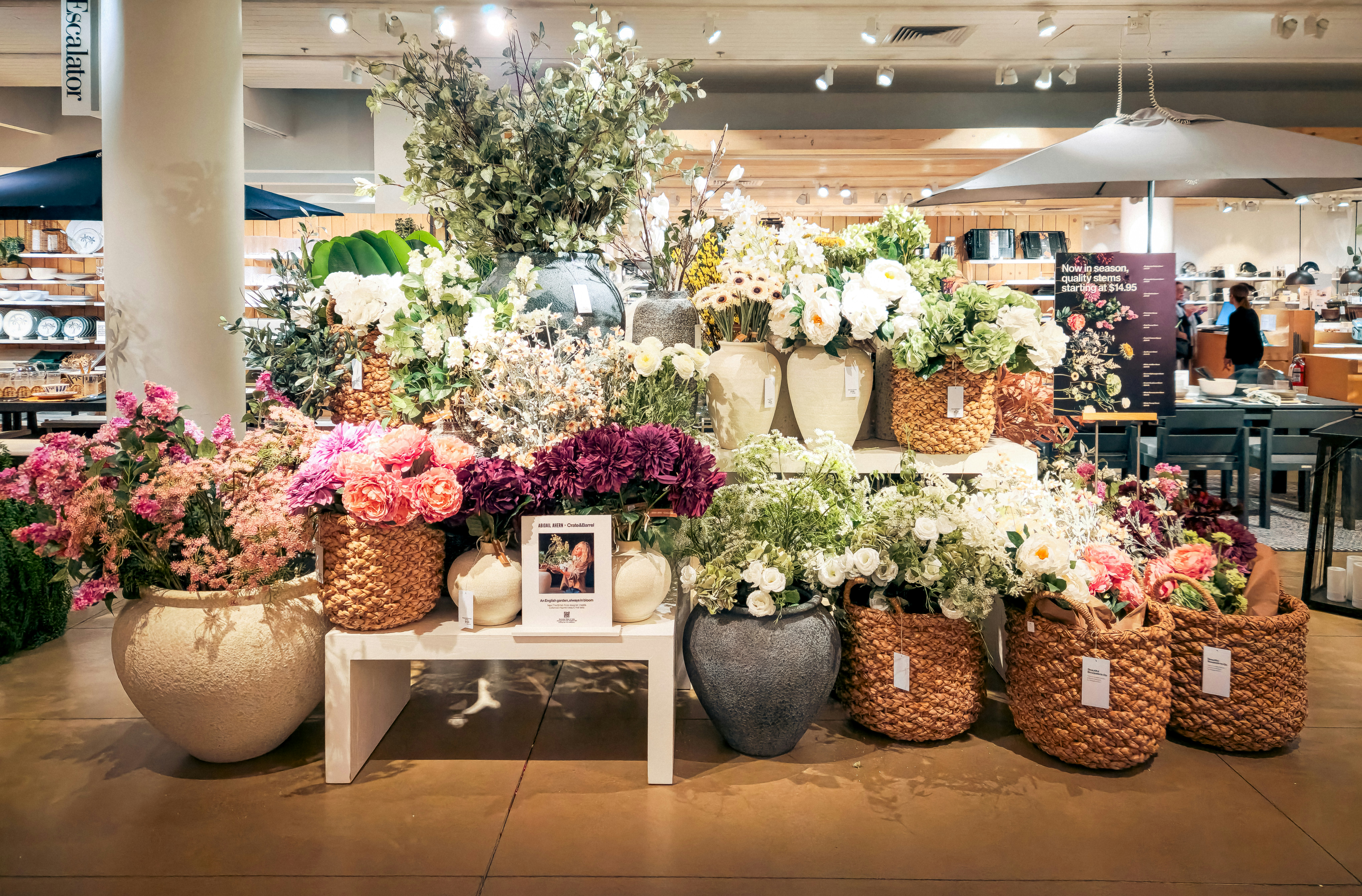 Floral Harmony in a Modern Marketplace
