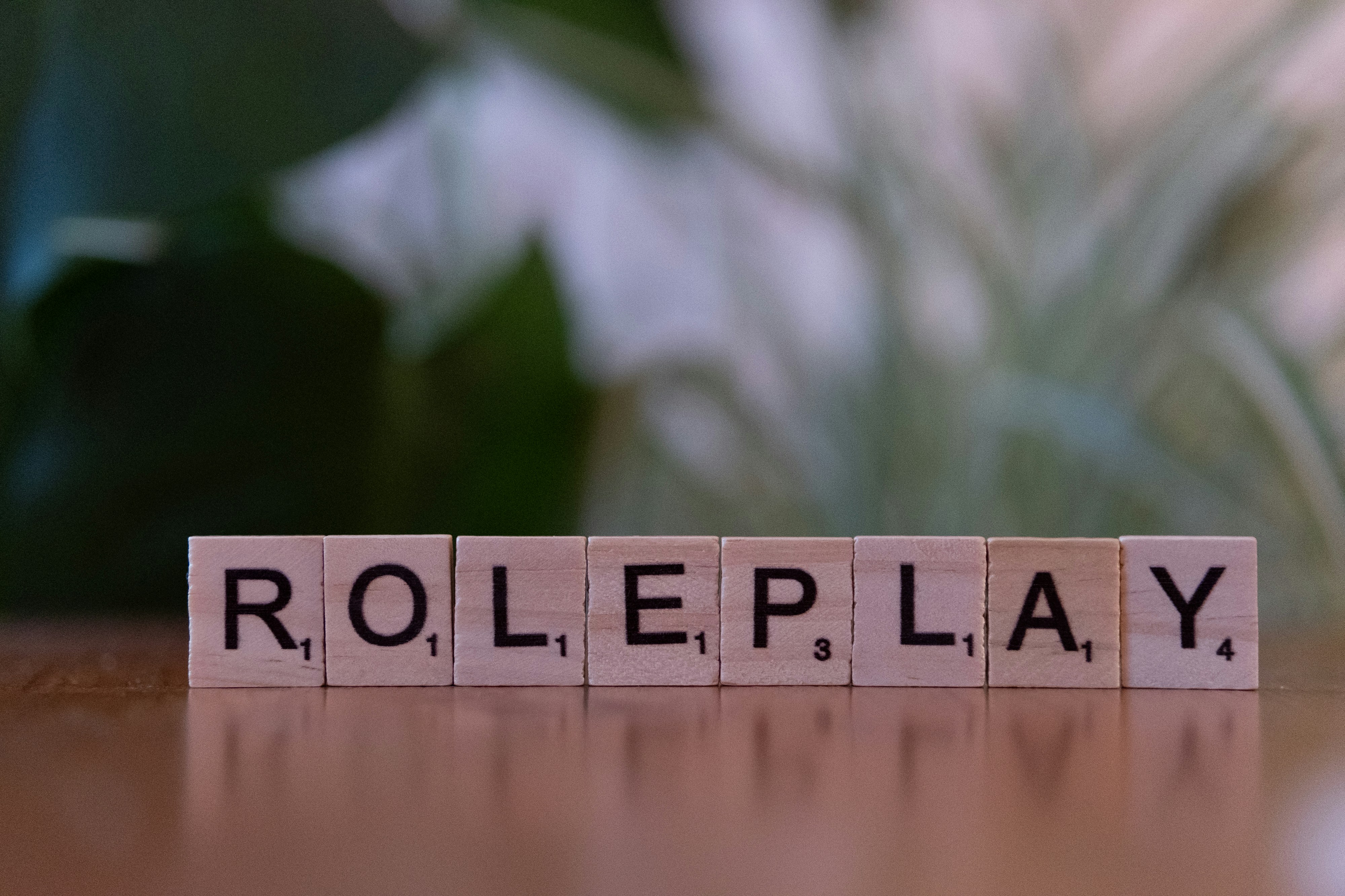 A wooden block spelling role play on a table photo – Free Symbol Image ...