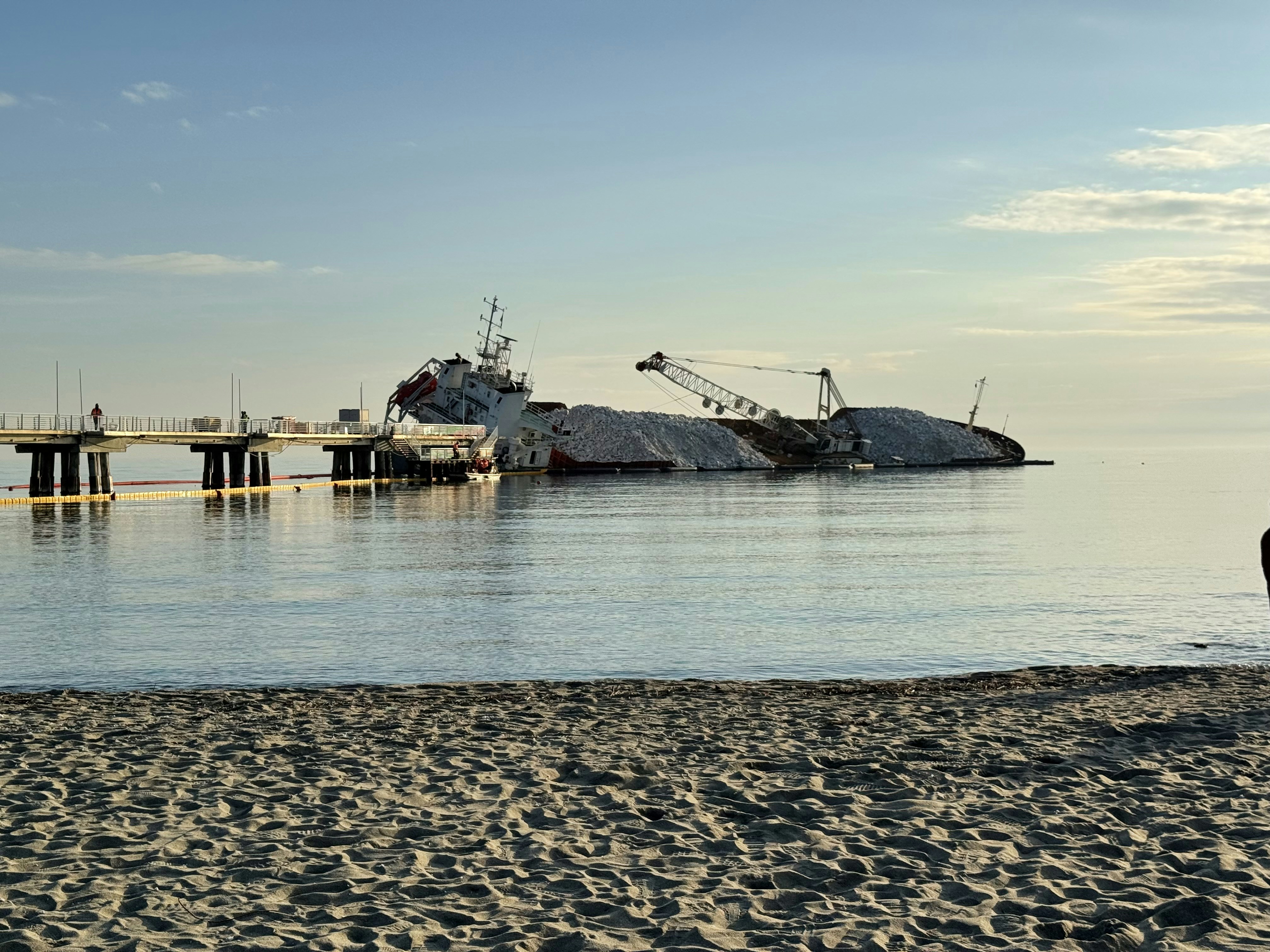 Serene Shores and a Silent Vessel