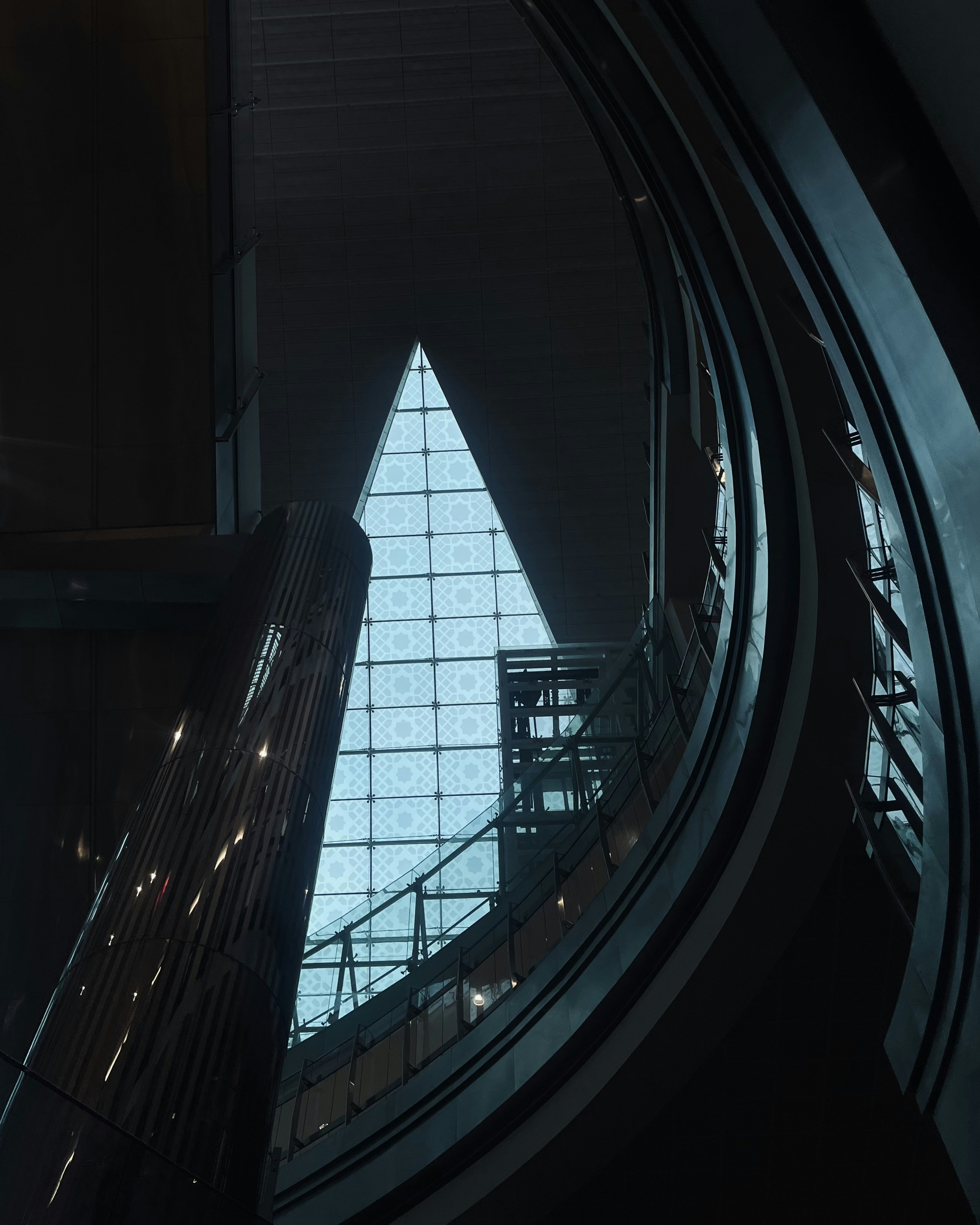 A modern building's architecture with triangle window. photo – Free ...