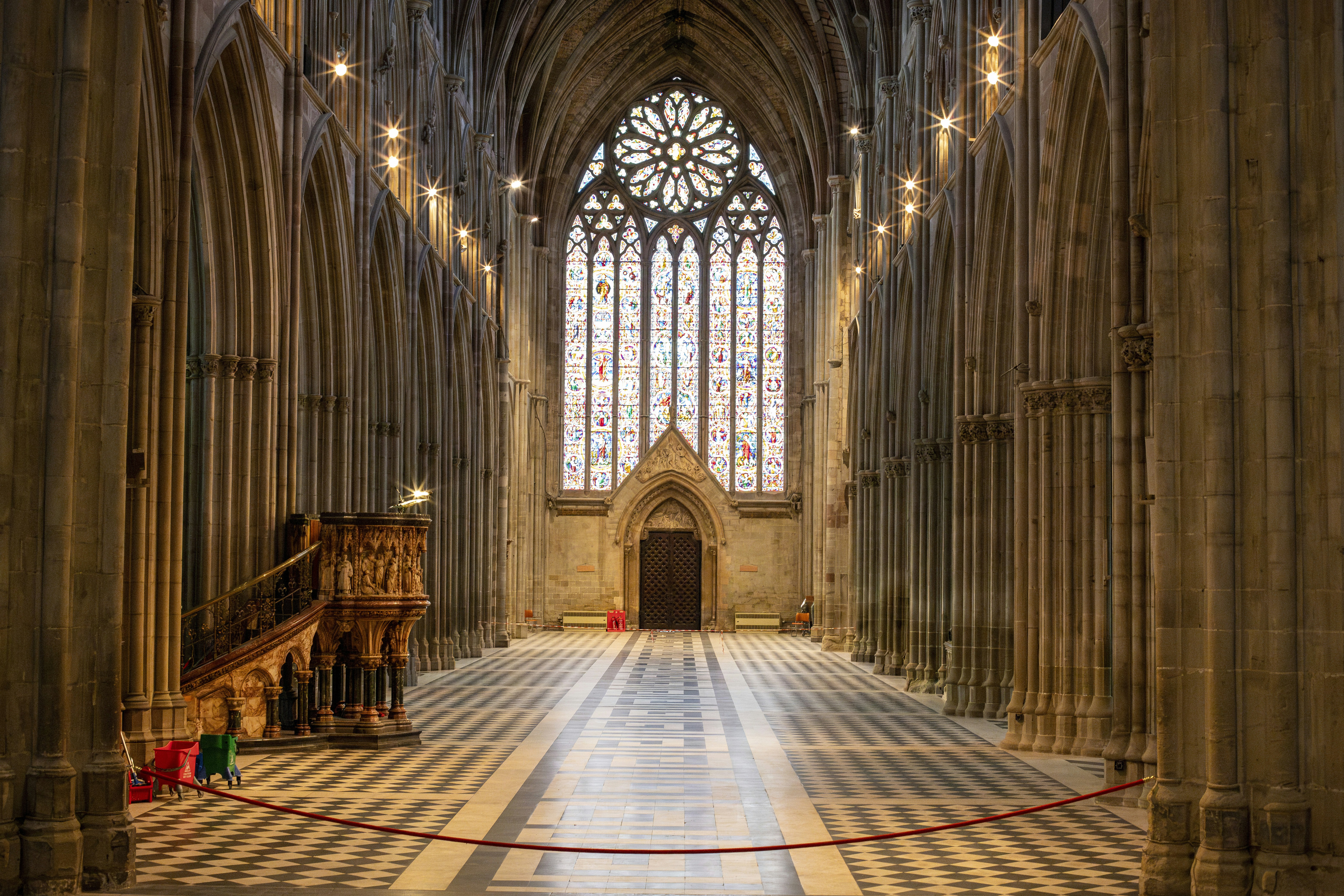 Interior of a grand, gothic cathedral. photo – Free Building Image on ...
