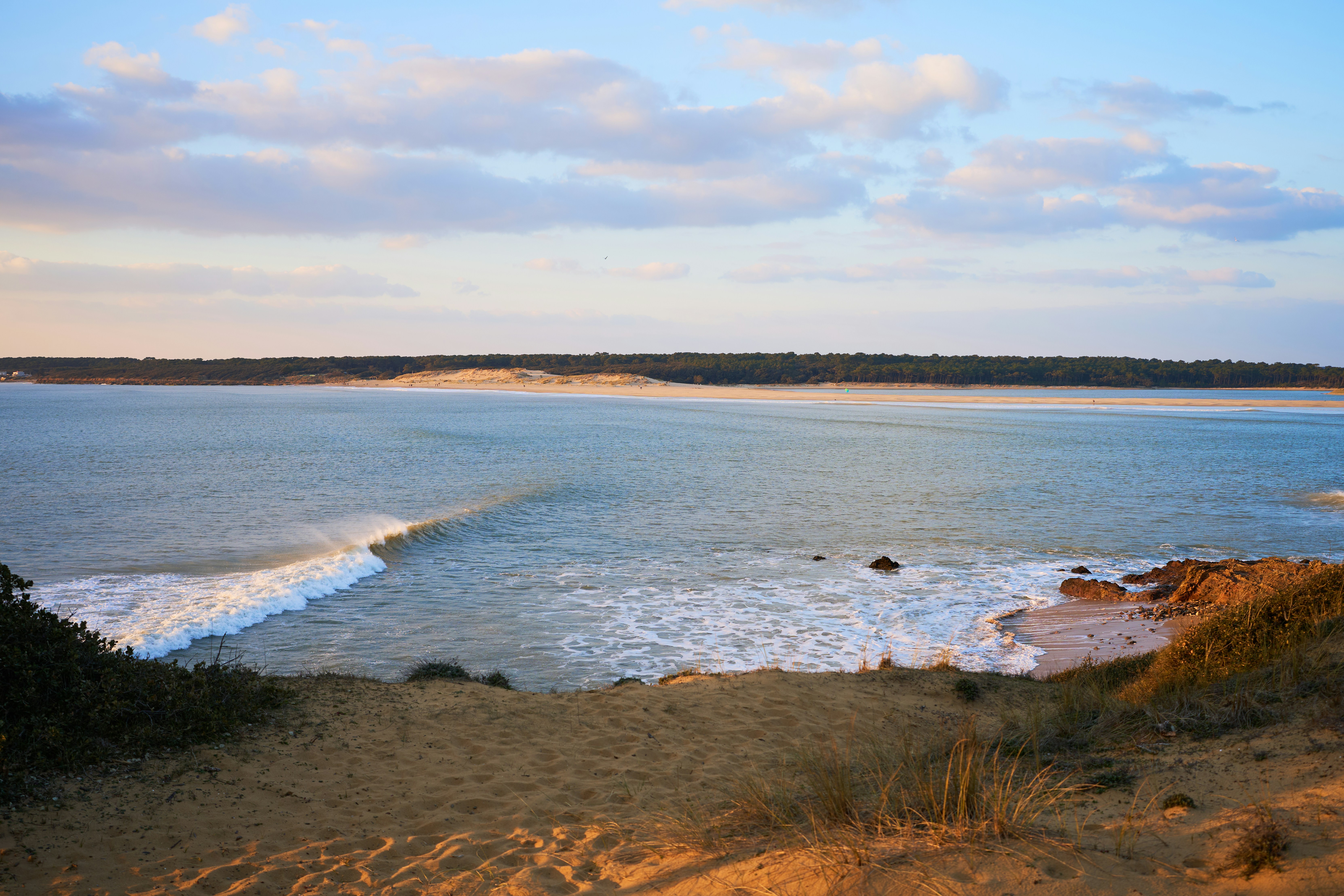 A body of water with waves coming in from the shore photo – Free Pointe ...