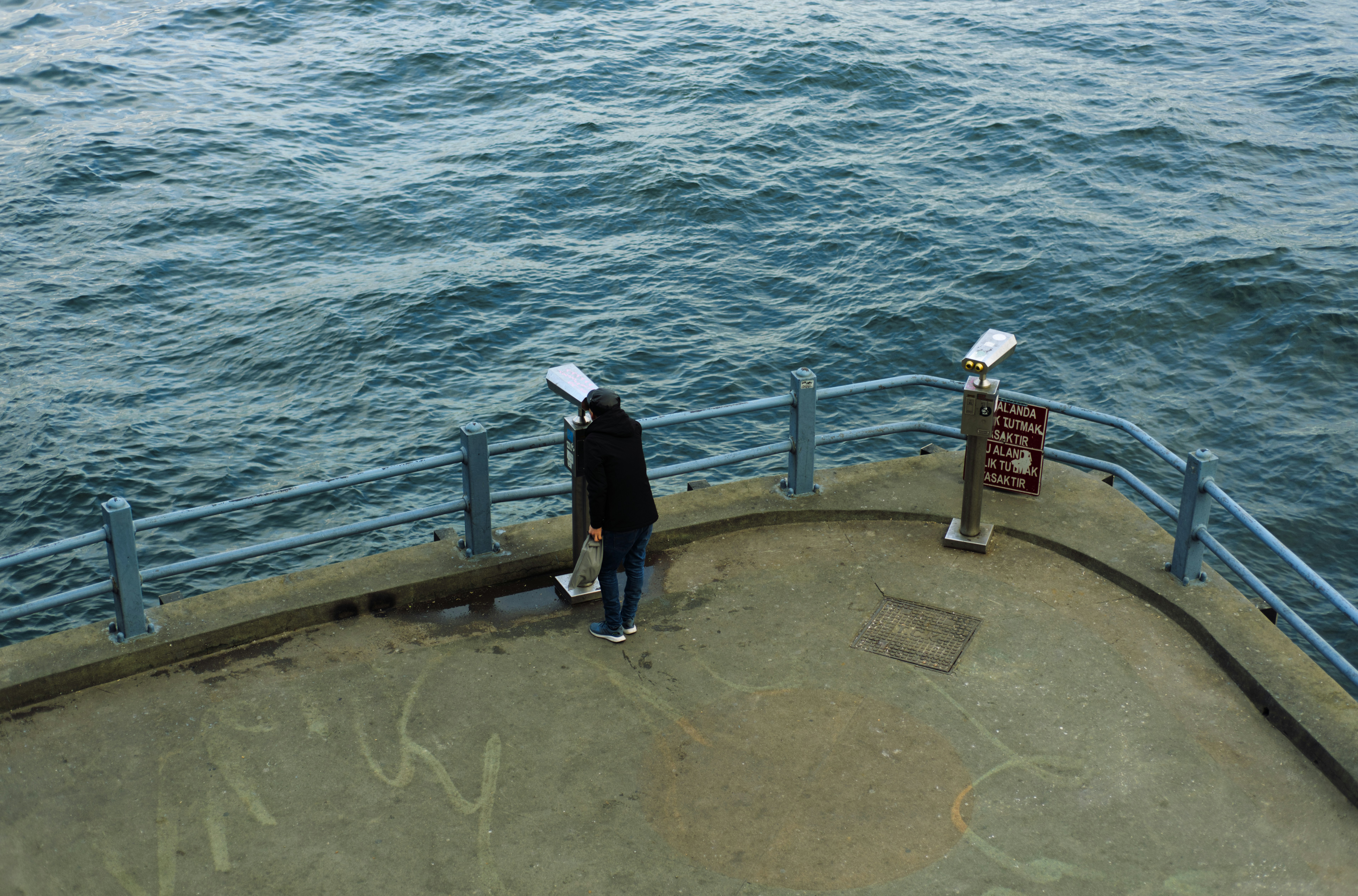 Solitary Viewpoint Overlooking the Waves