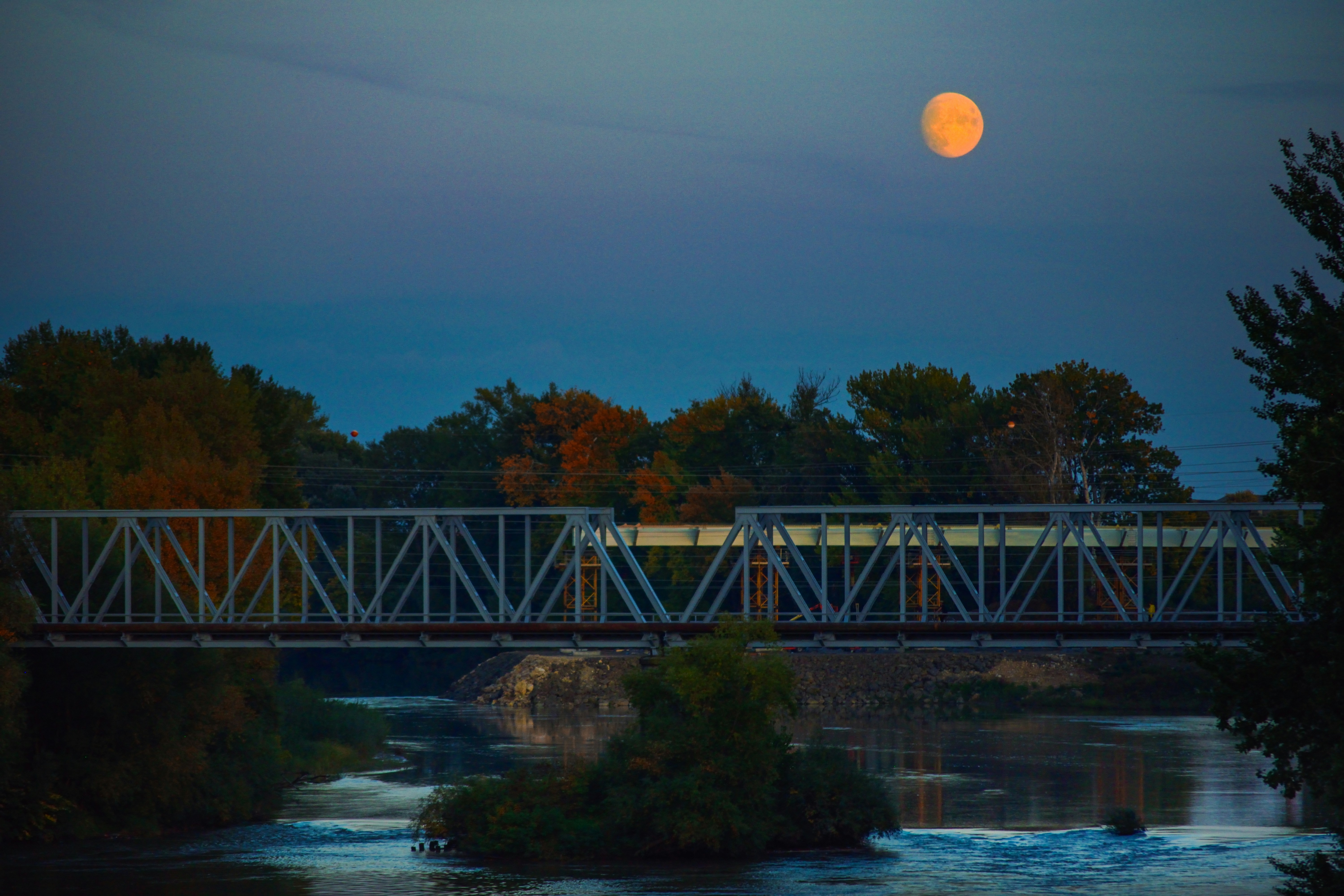 Moonlit Bridge Over Tranquil Waters